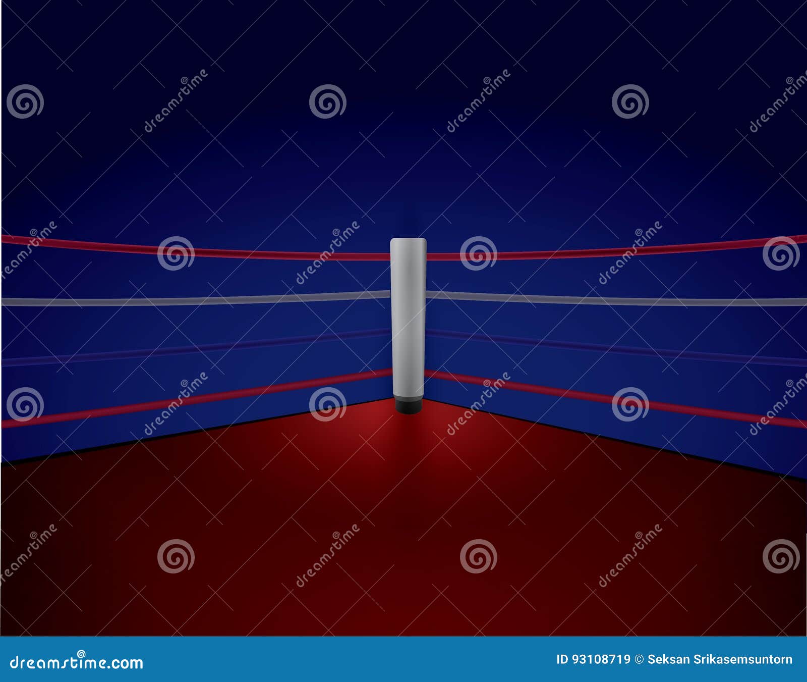 Boxing Ring White Corner stock illustration. Illustration of corner ...