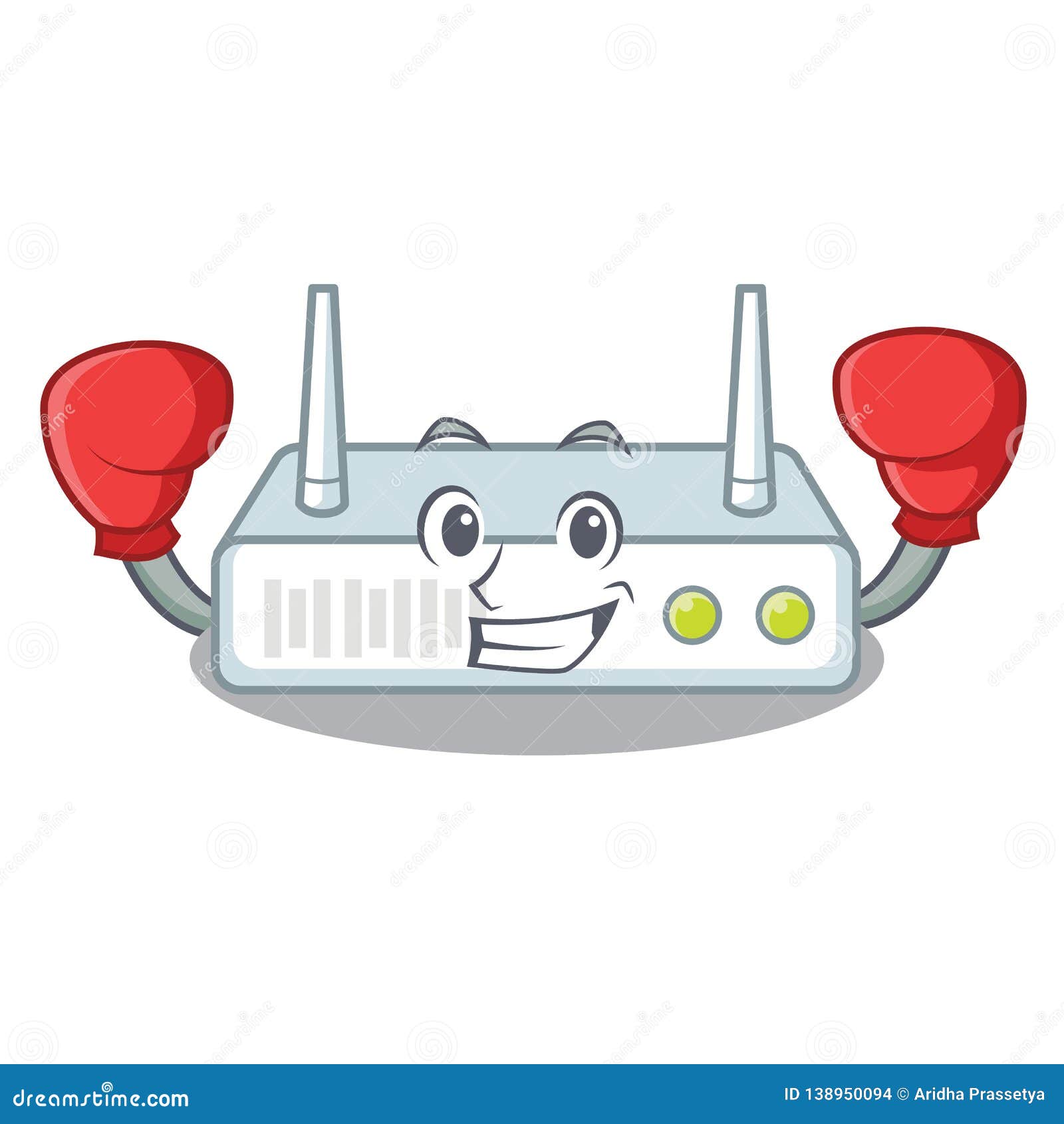 Strong Router Signal 2D Vector Isolated Illustration | CartoonDealer ...