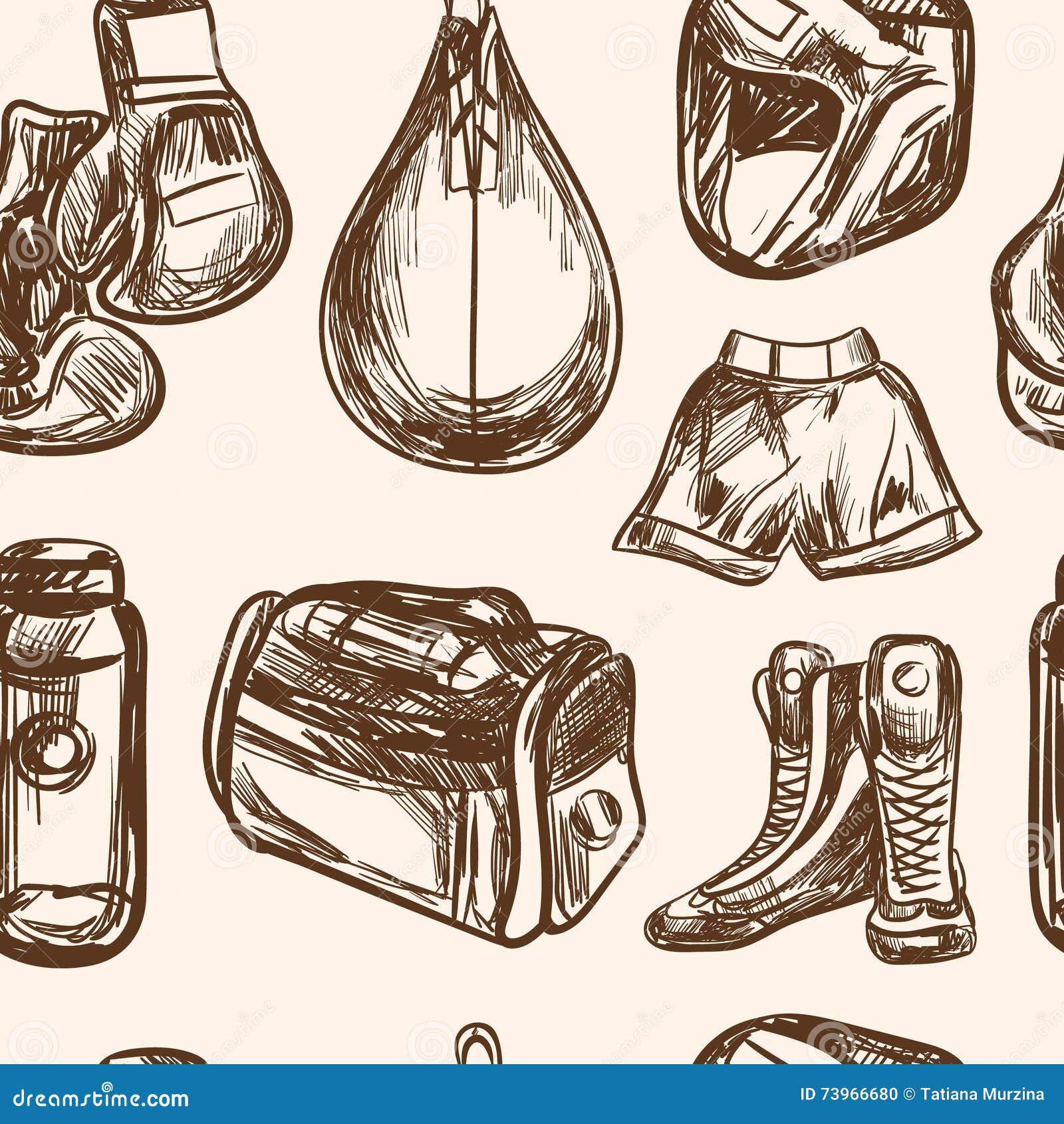 Boxing Seamless Pattern Design Vector Illustration Stock Vector ...