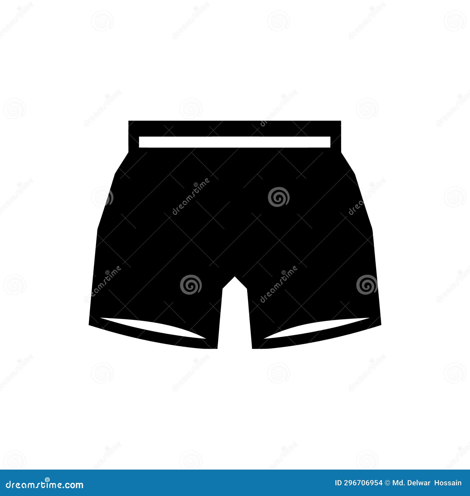 Boxing Shorts Icon stock vector. Illustration of gear - 296706954