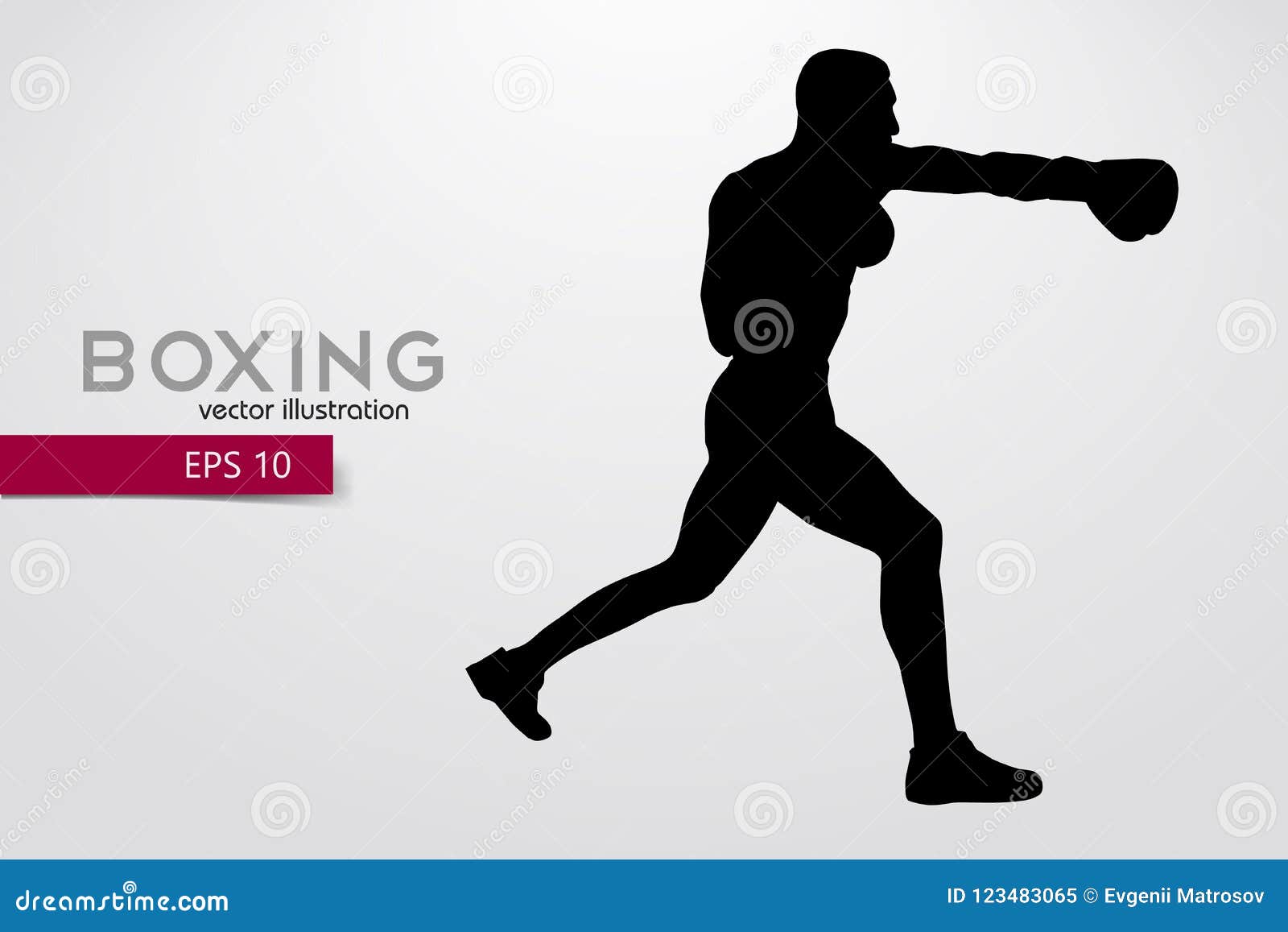 Boxing Silhouette. Boxing. Vector Illustration Stock Vector ...