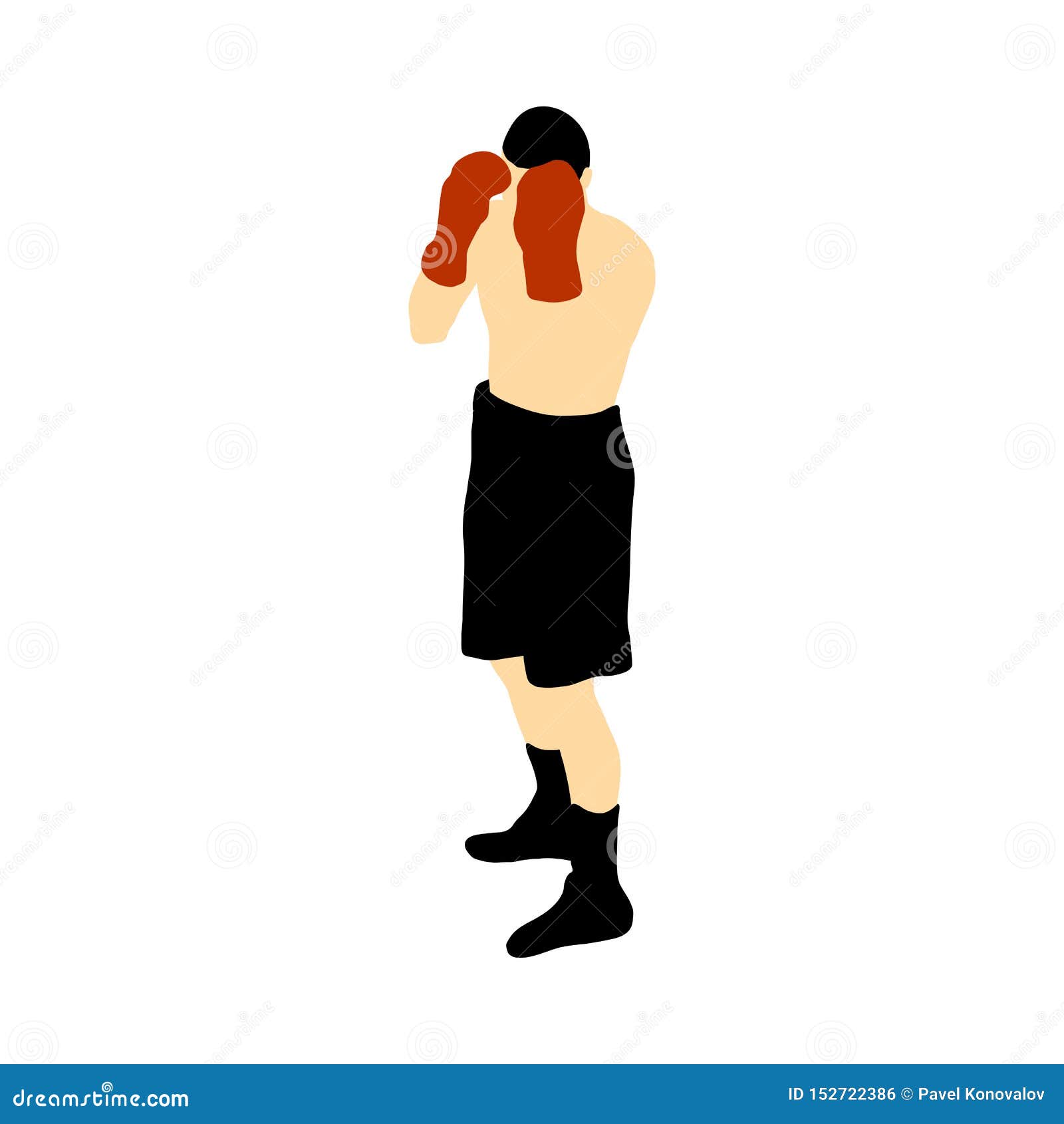 Boxing silhouette stock illustration. Illustration of outline - 152722386
