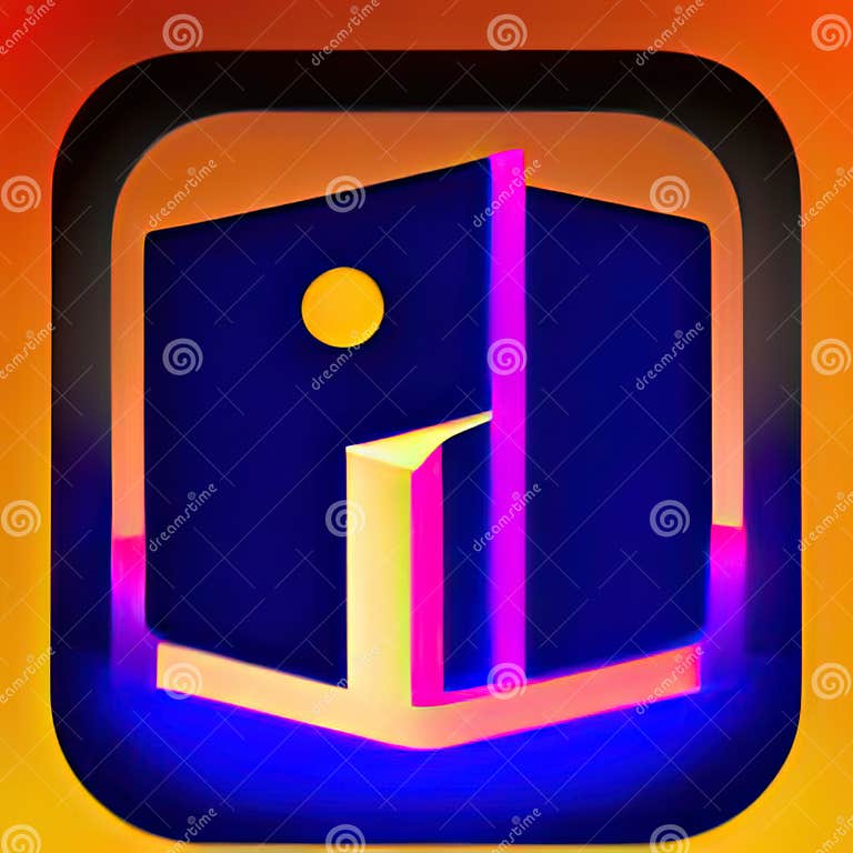 Boxing Software App Style Icon. Generative AI. Stock Illustration ...