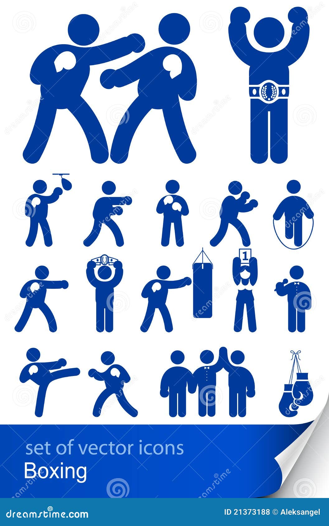 Boxing sporting icon stock vector. Illustration of fight - 21373188