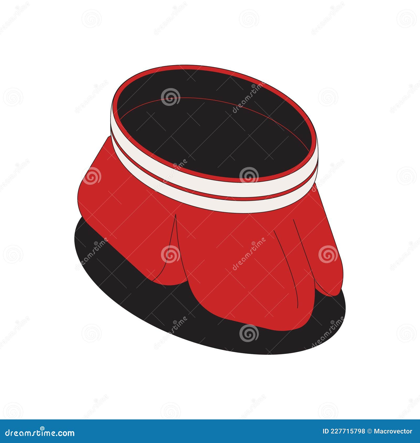 Boxing Trunks Isometric Composition Stock Vector - Illustration of ...