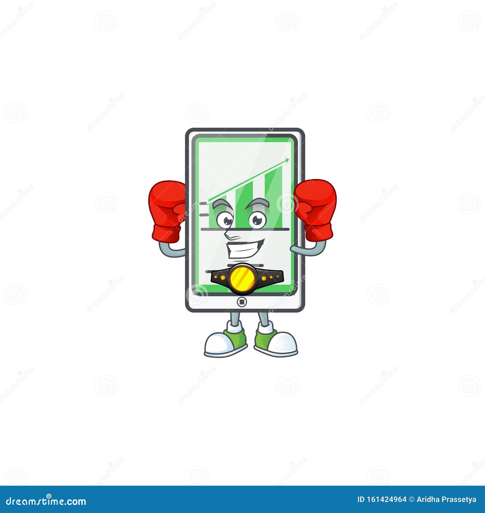 Boxing Up Chart Vertical Tablet for Report. Stock Vector - Illustration ...