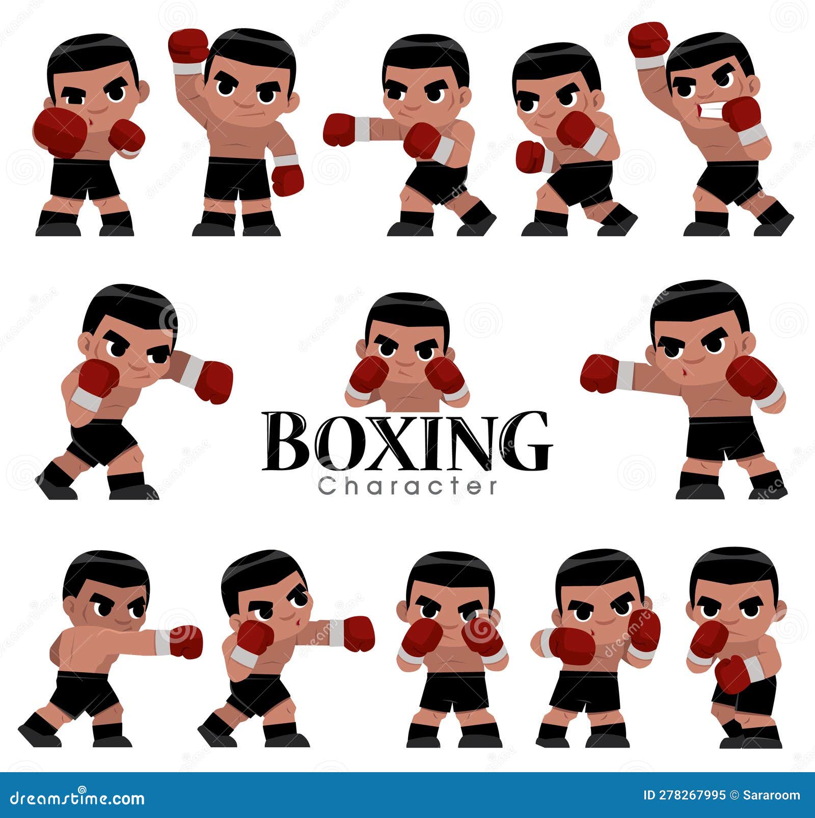 Boxing stock vector. Illustration of game, boxing, body - 278267995