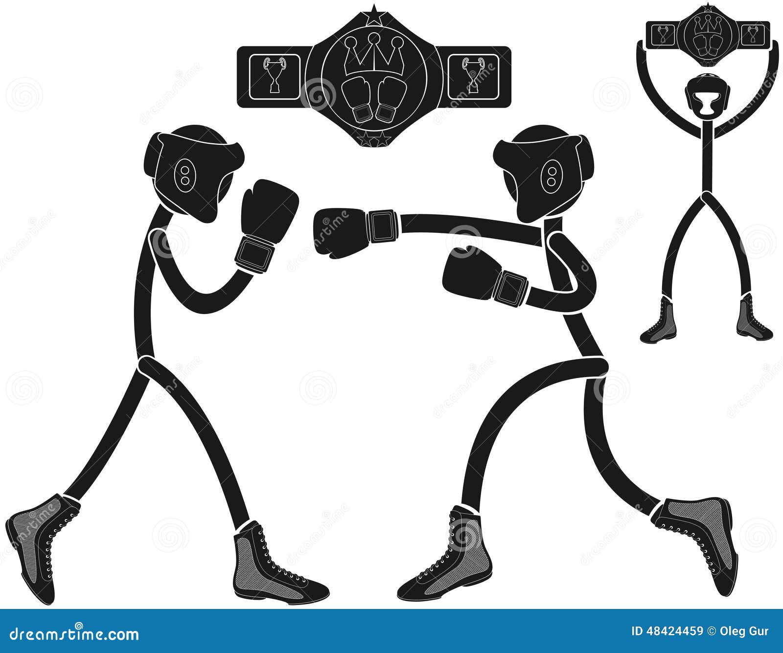 Boxing stock vector. Illustration of symbol, sport, boxing - 48424459