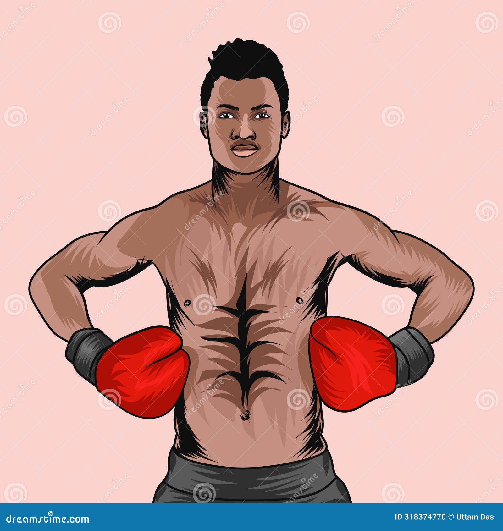 Boxing Vector Illustration Graphic Stock Vector - Illustration of ...