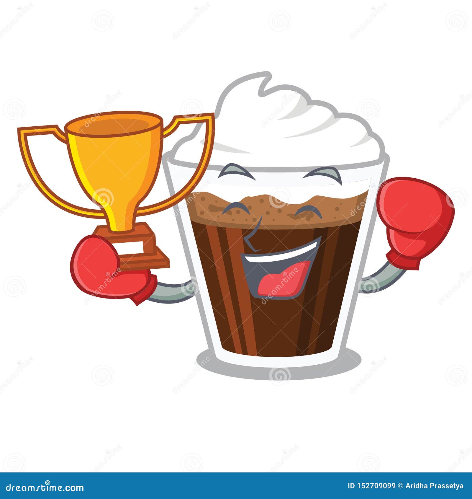 Boxer With Irish Flag Vector Illustration | CartoonDealer.com #304355654