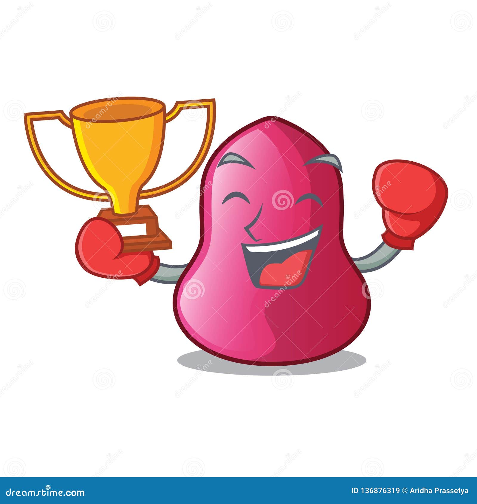 Boxing Winner Sponge Makeuop on the a Cartoons Stock Vector ...