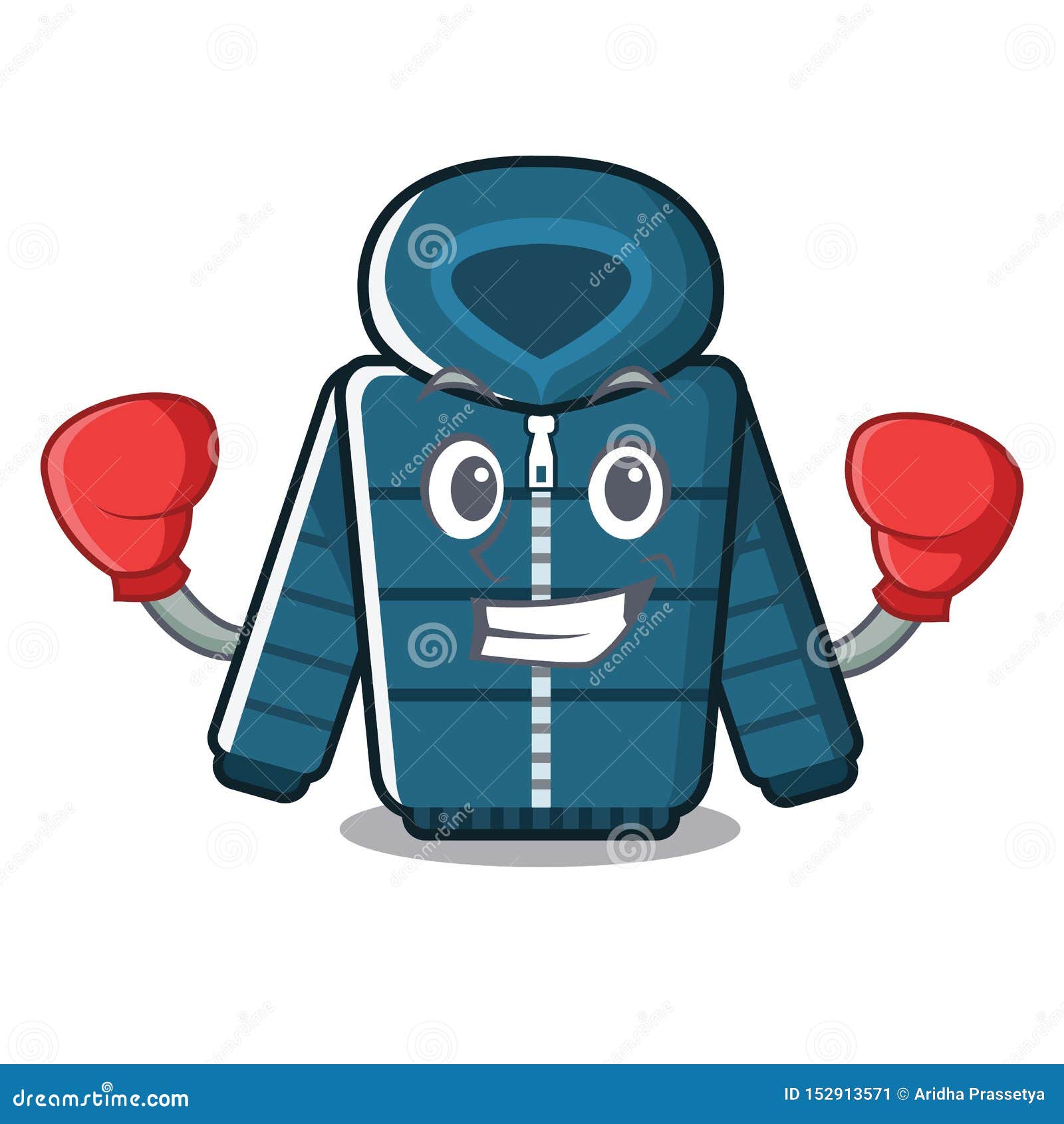 Boxing Winter Coat in the Character Shape Stock Vector - Illustration ...