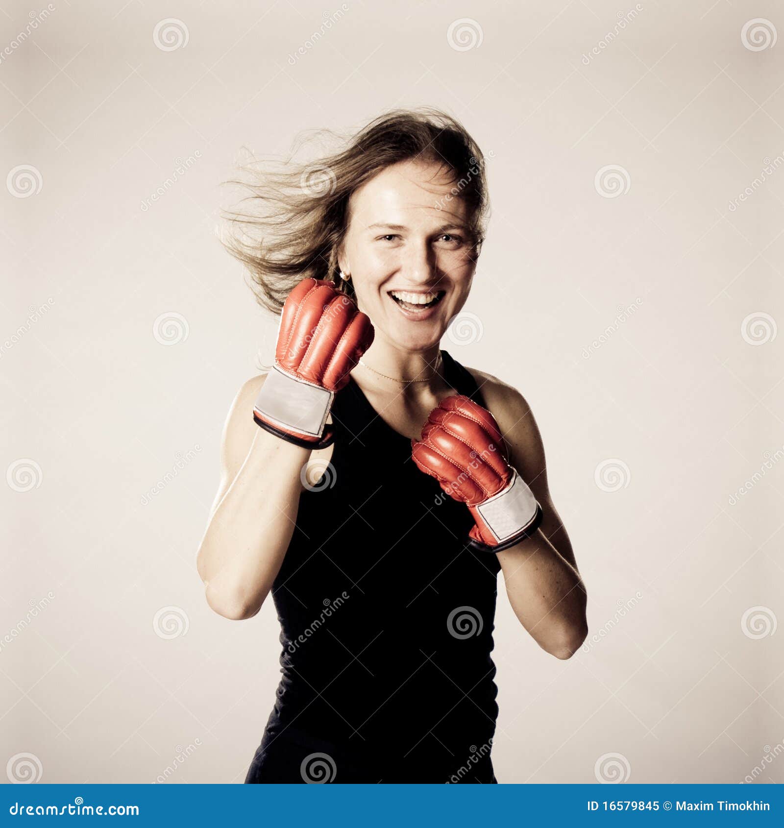 Boxing Woman stock image. Image of attractive, fitness - 16579845