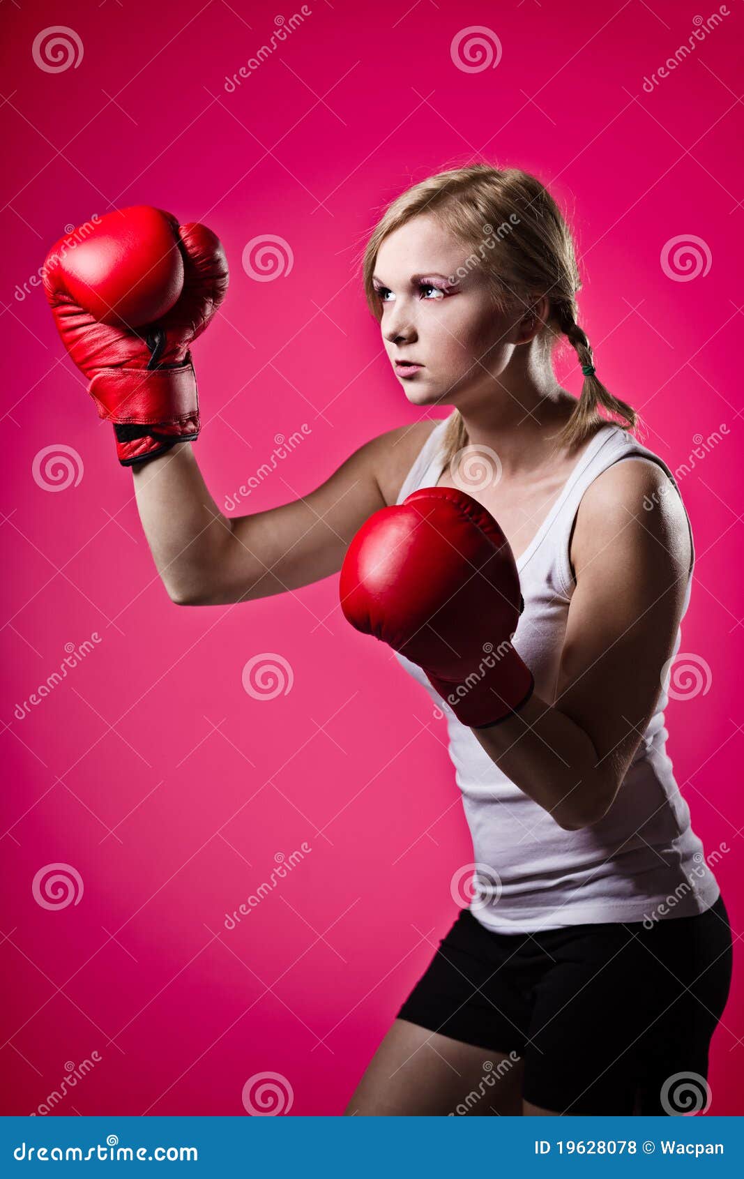 Boxing woman stock photo. Image of action, physical, boxing - 19628078