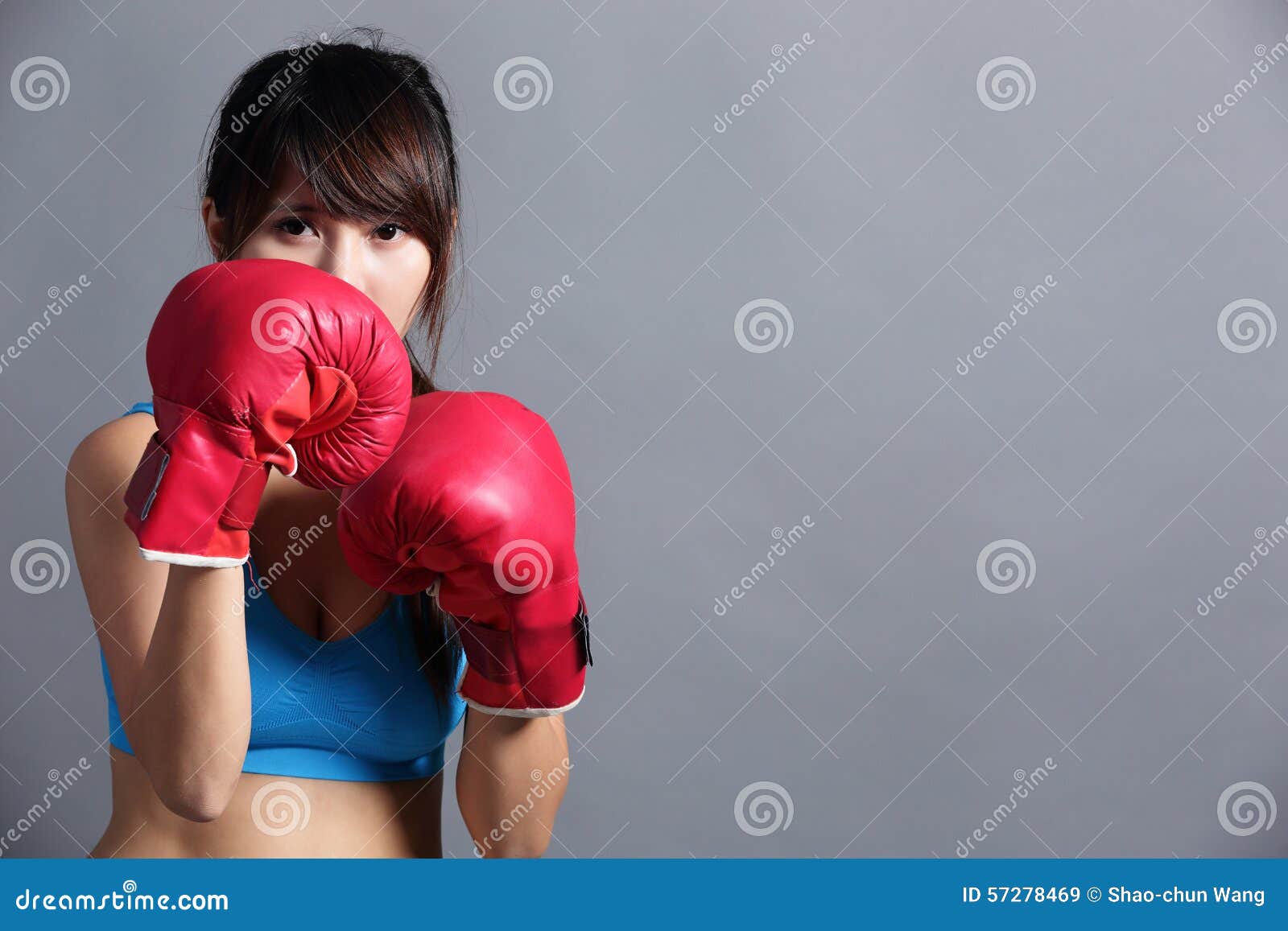 Boxing woman stock image. Image of competition, portrait - 57278469
