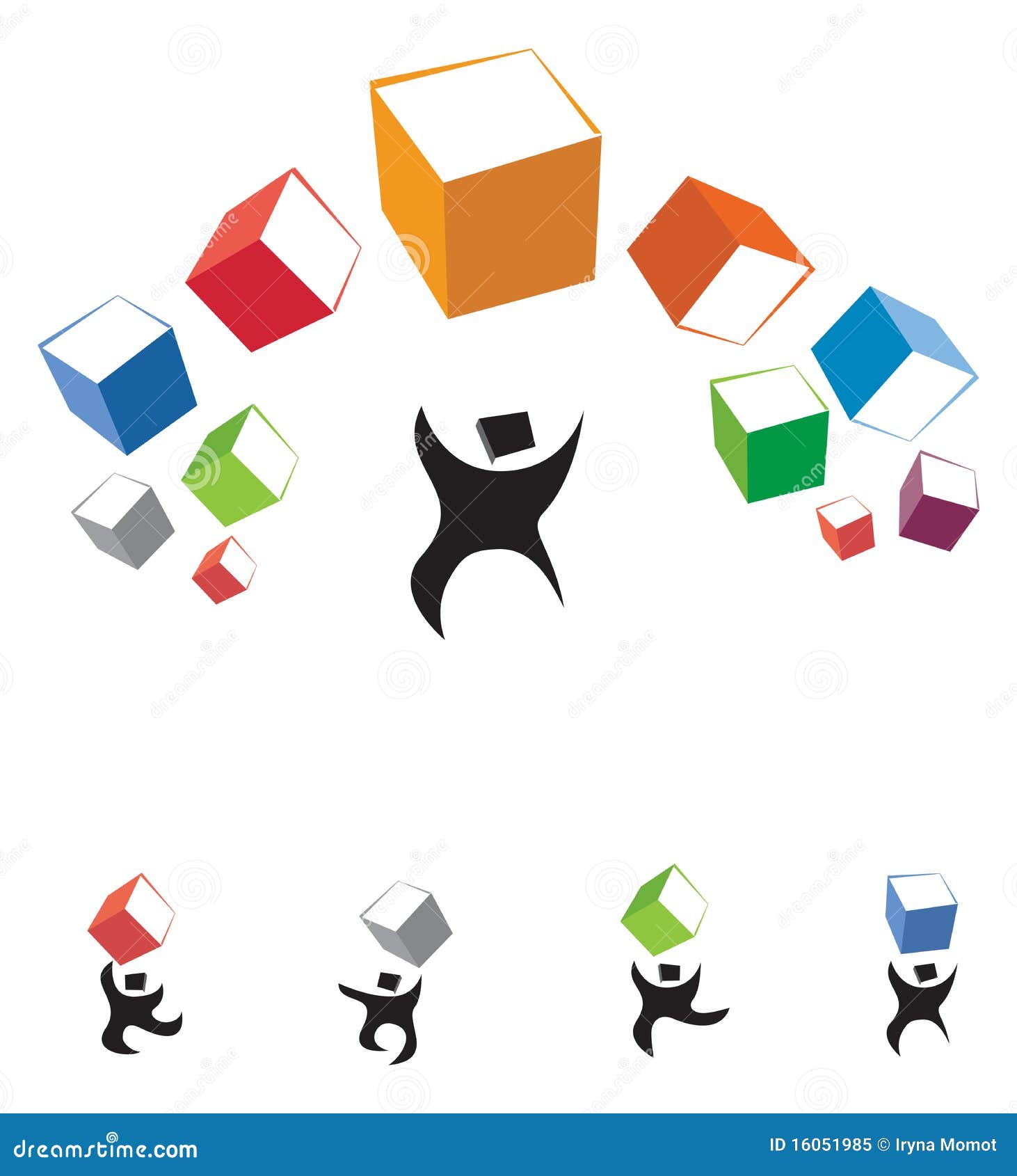 Boxman D stock vector. Illustration of collection, fight - 16051985