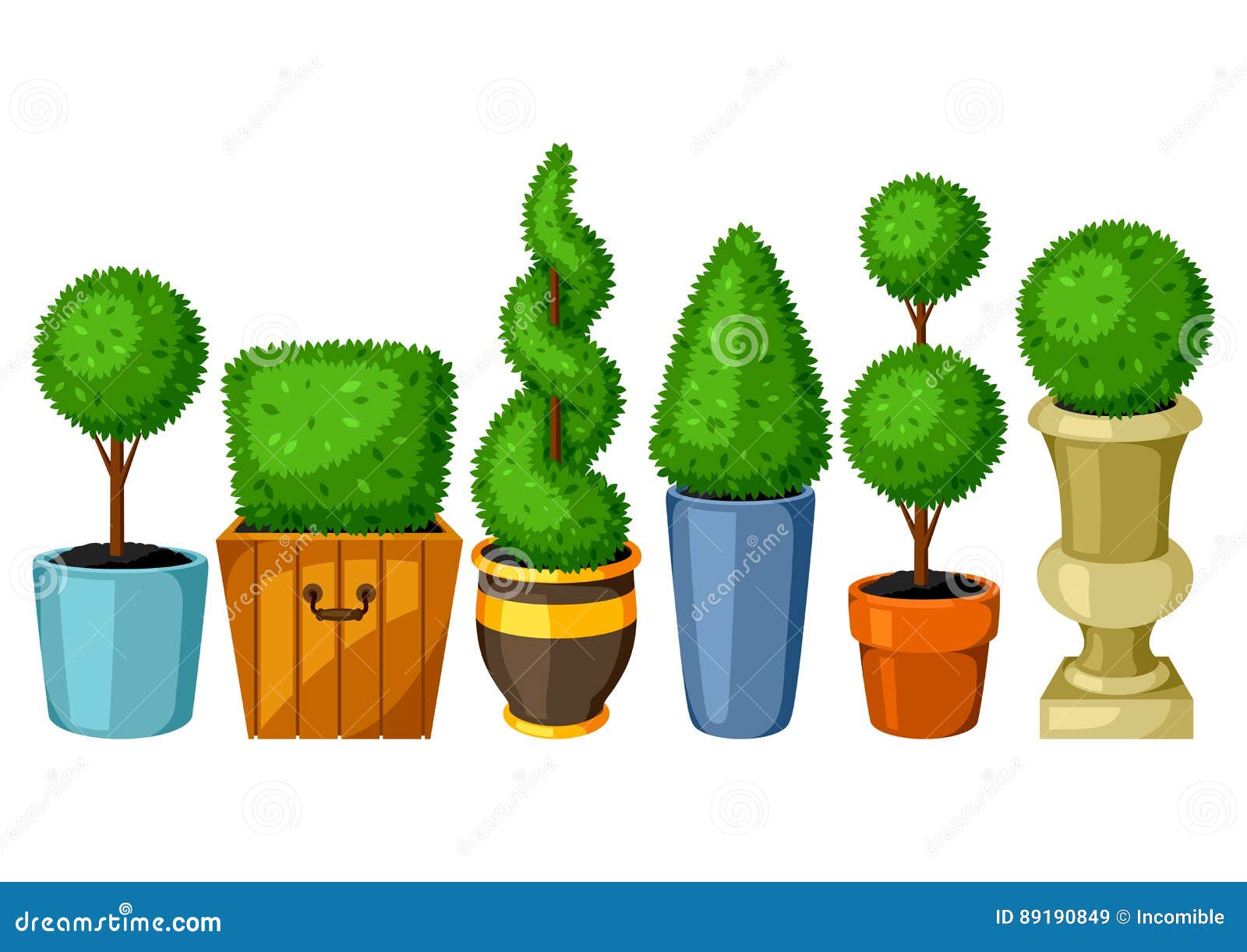 Boxwood Topiary On A Grass Floor Royalty-Free Stock Photo ...