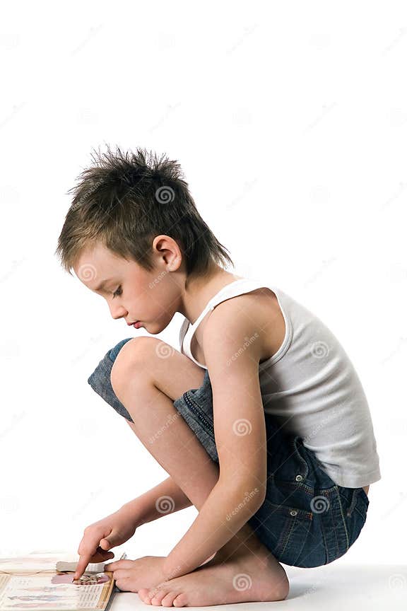 Boy stock image. Image of head, education, diligent, isolated - 12688229