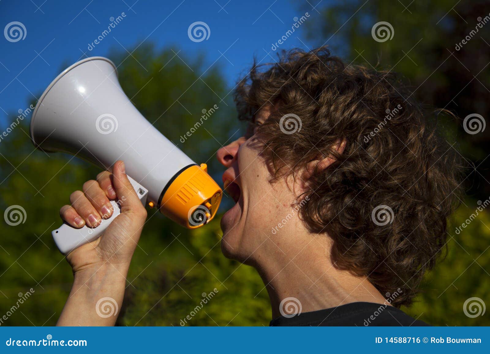 Boy stock photo. Image of announce, noisy, emotion, caucasian - 14588716