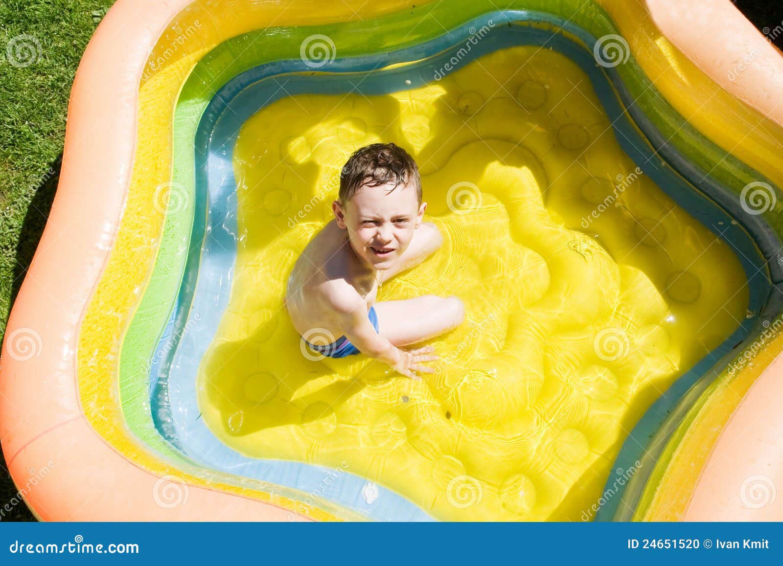 Boy stock photo. Image of outdoors, cute, pool, happiness - 24651520