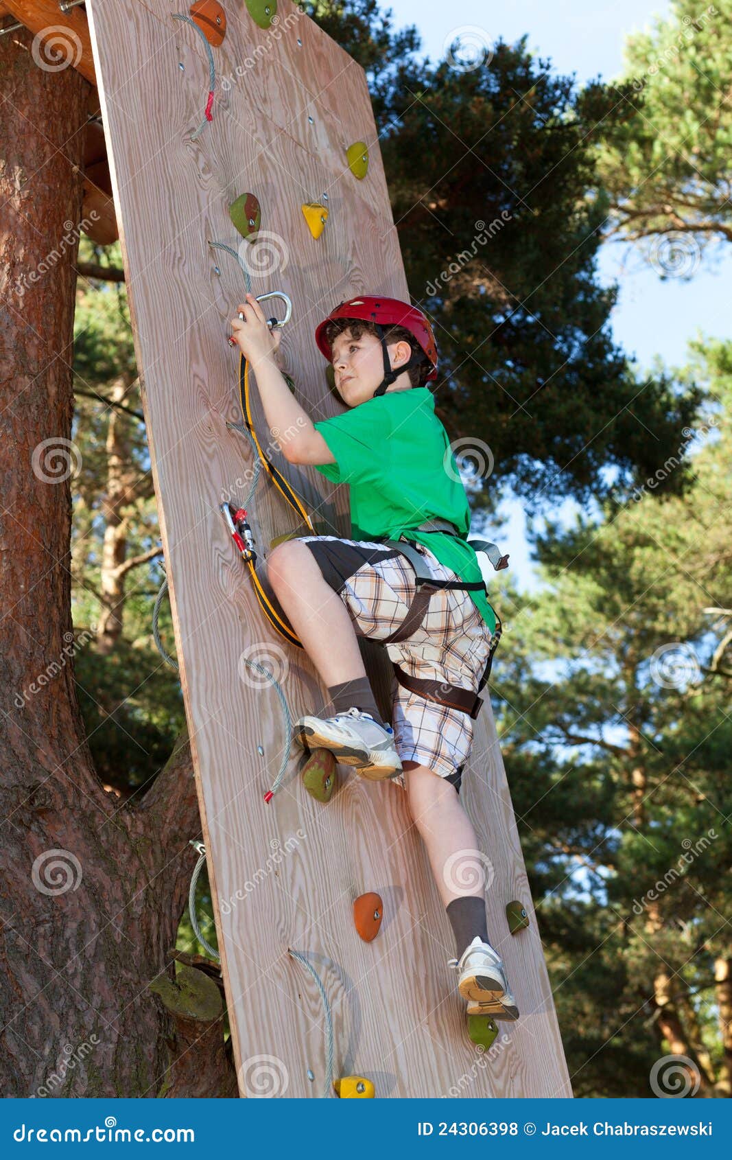 Boy in adventure park stock photo. Image of moving, male - 24306398