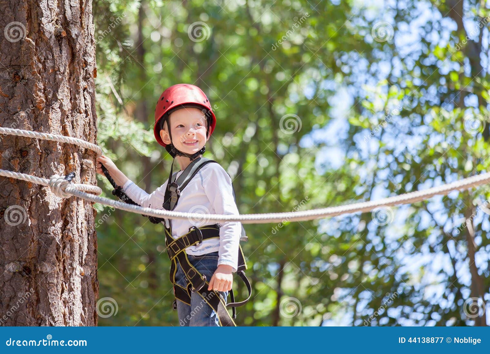 Boy at adventure park stock image. Image of lifestyle - 44138877