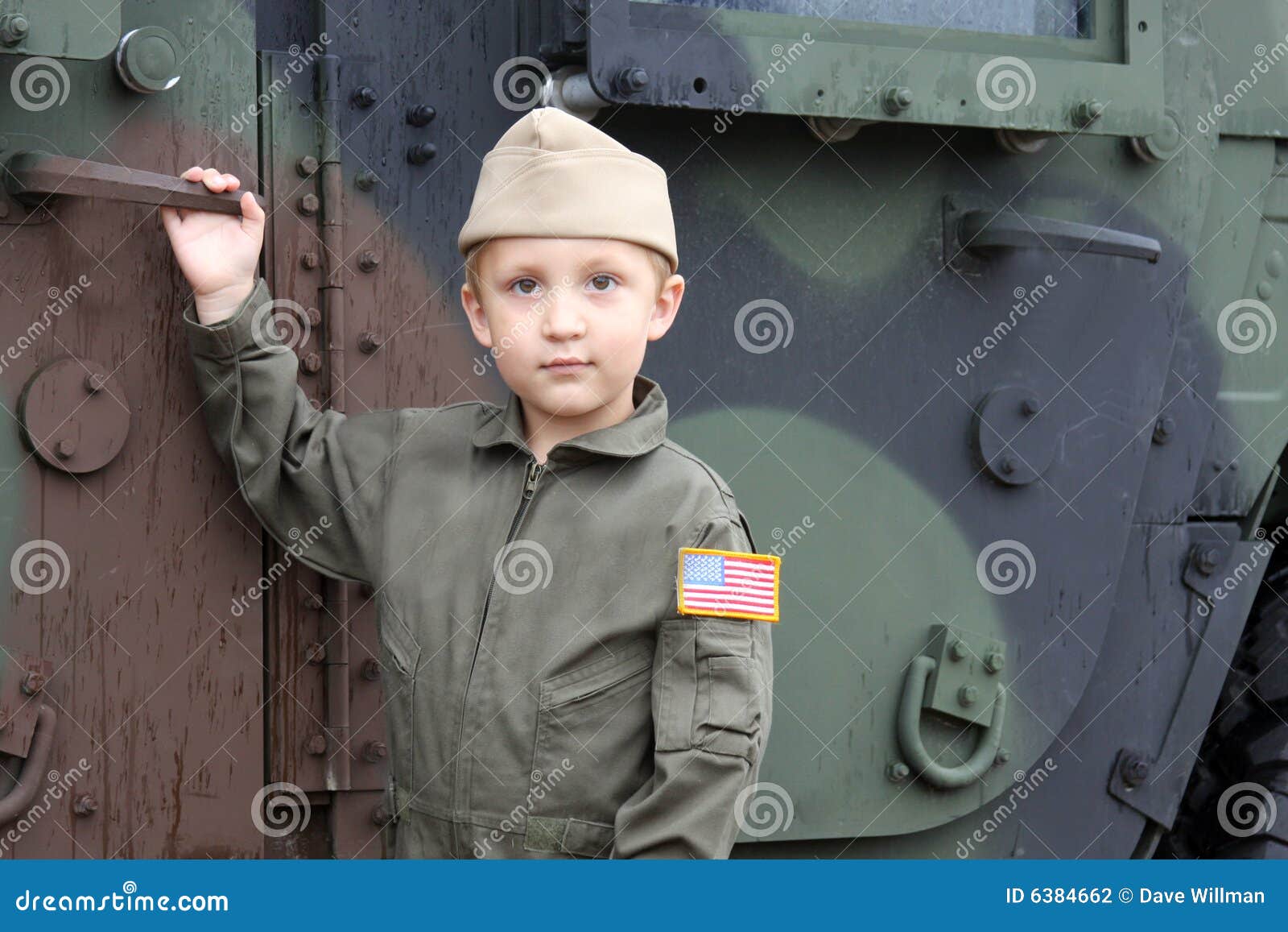 Boy in American Army Uniform Stock Photo - Image of looks, portrait ...