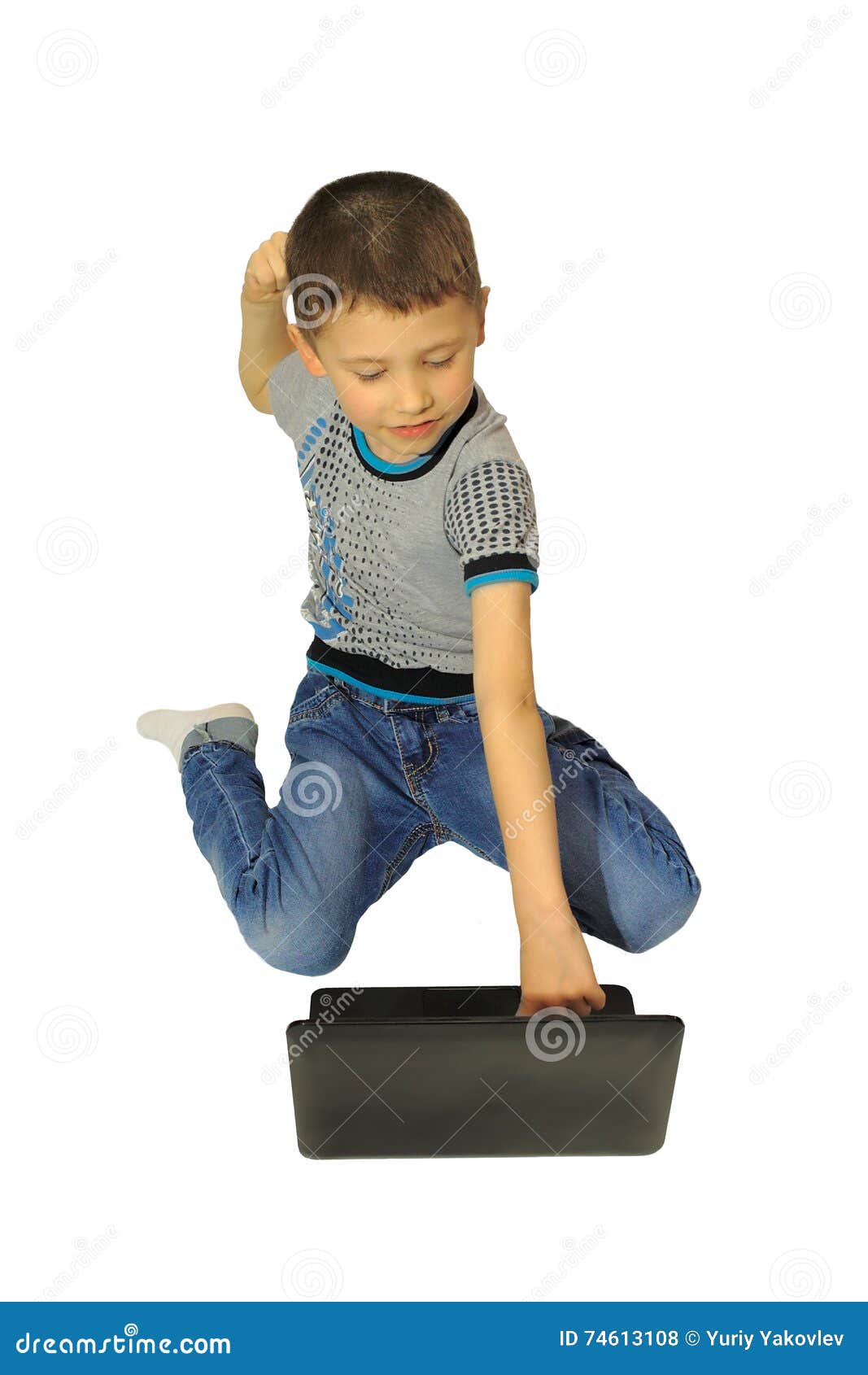 Boy angry with laptop stock photo. Image of keyboard - 74613108