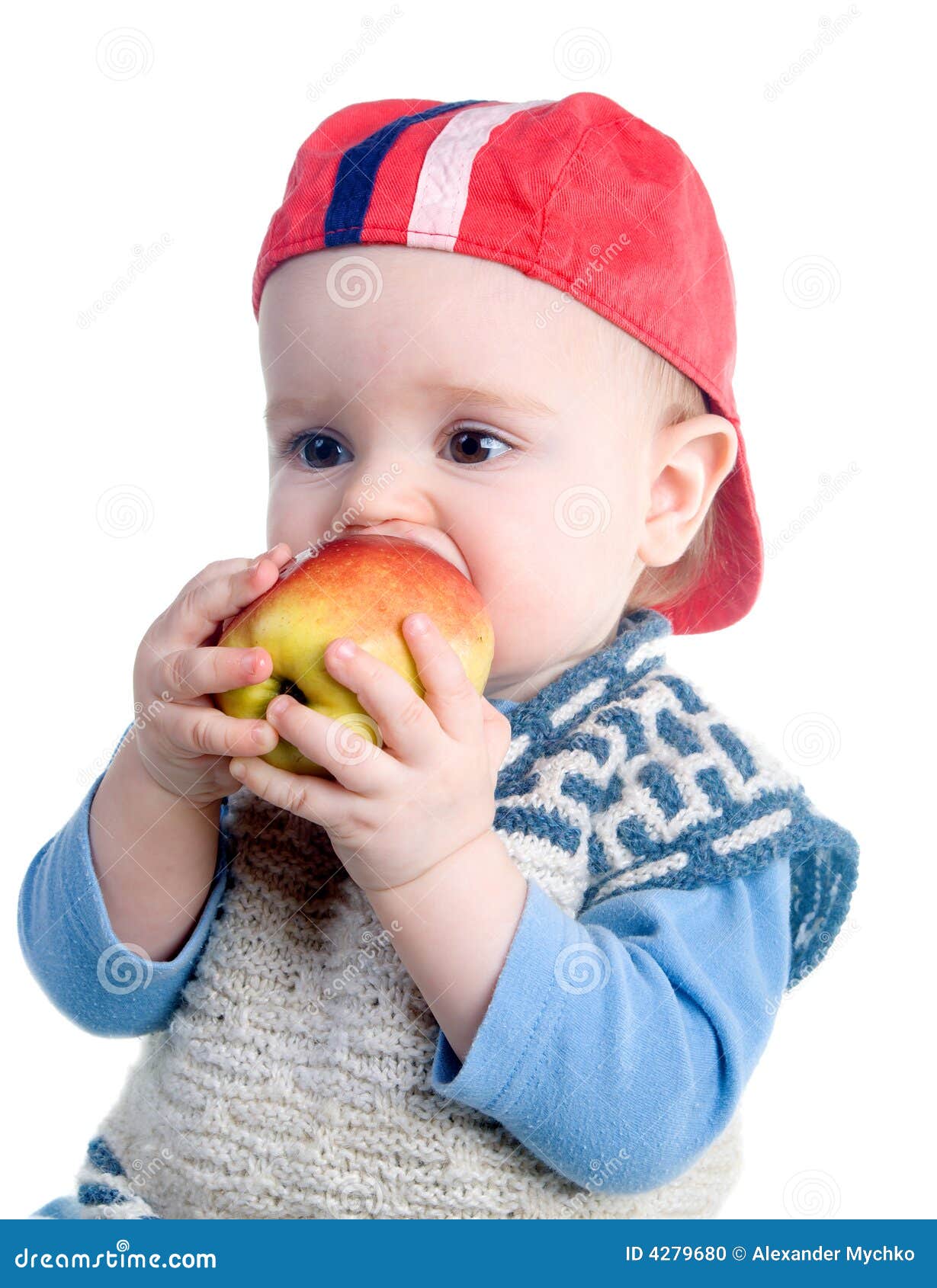 Boy and apple stock photo. Image of life, love, infant - 4279680