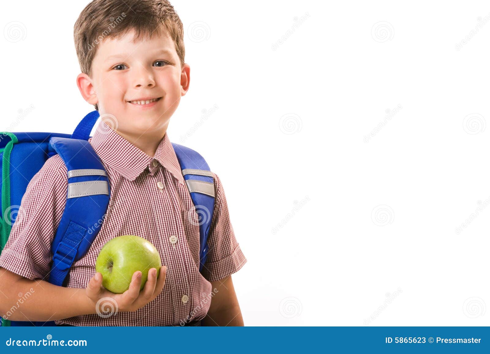 Boy with apple stock image. Image of childhood, people - 5865623