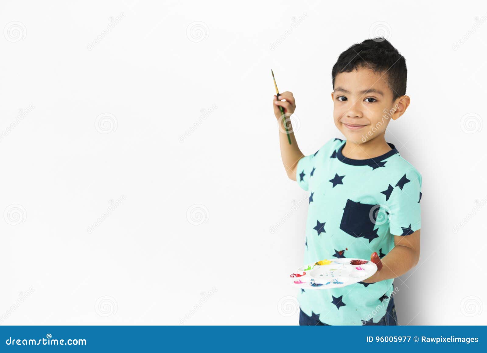 Boy Artwork Kid Child Creative Imagination Concept Stock Image - Image ...