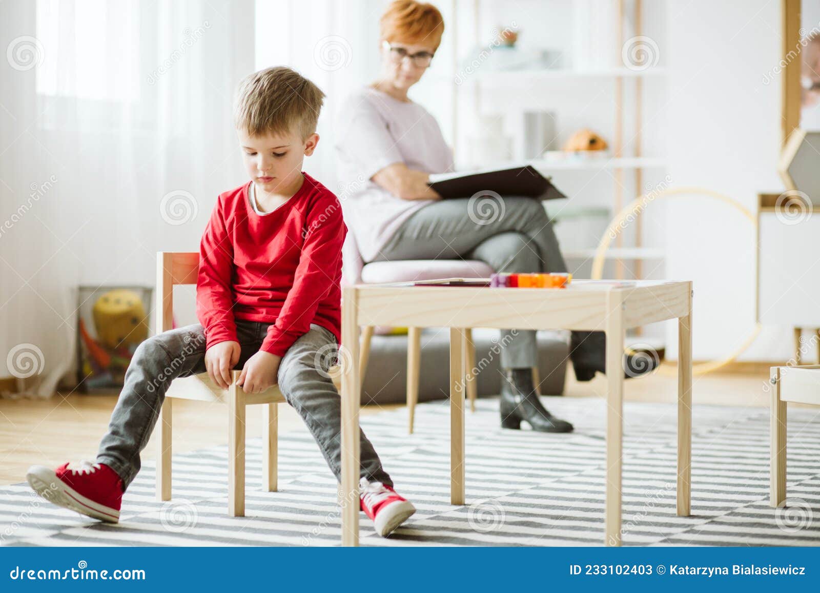 Boy with autism stock image. Image of practice, support - 233102403