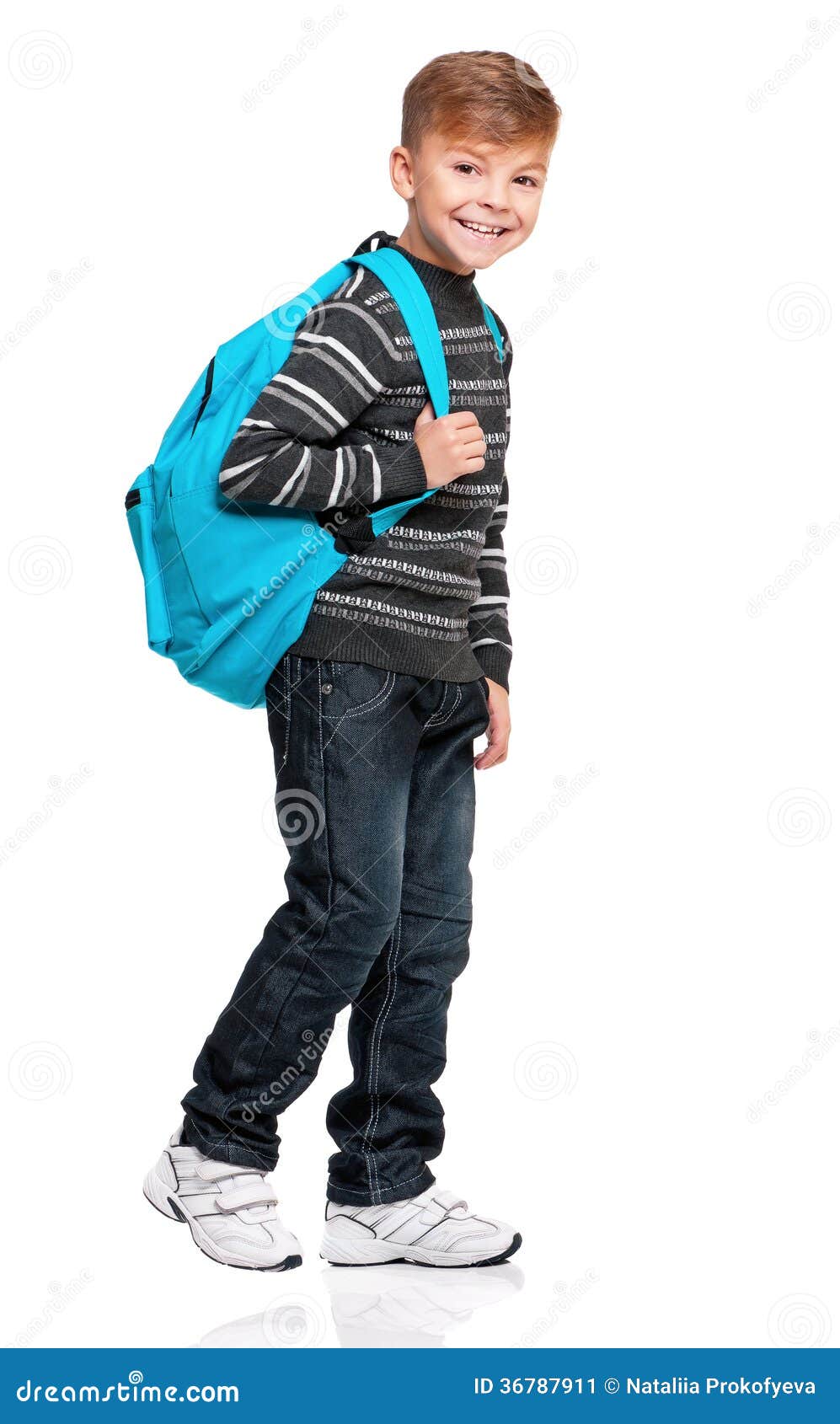 Boy with backpack stock image. Image of cute, pupil, hold - 36787911