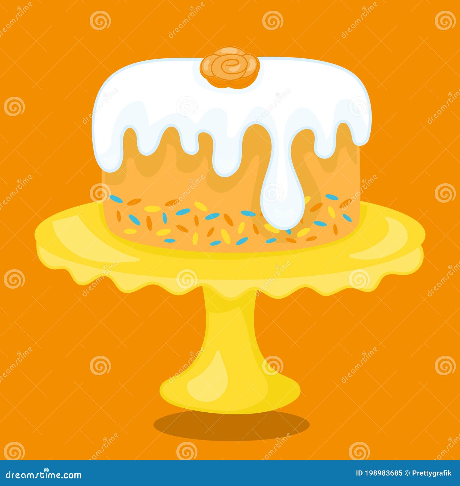 Boy Bakers Cake 23 stock vector. Illustration of bakers - 198983685