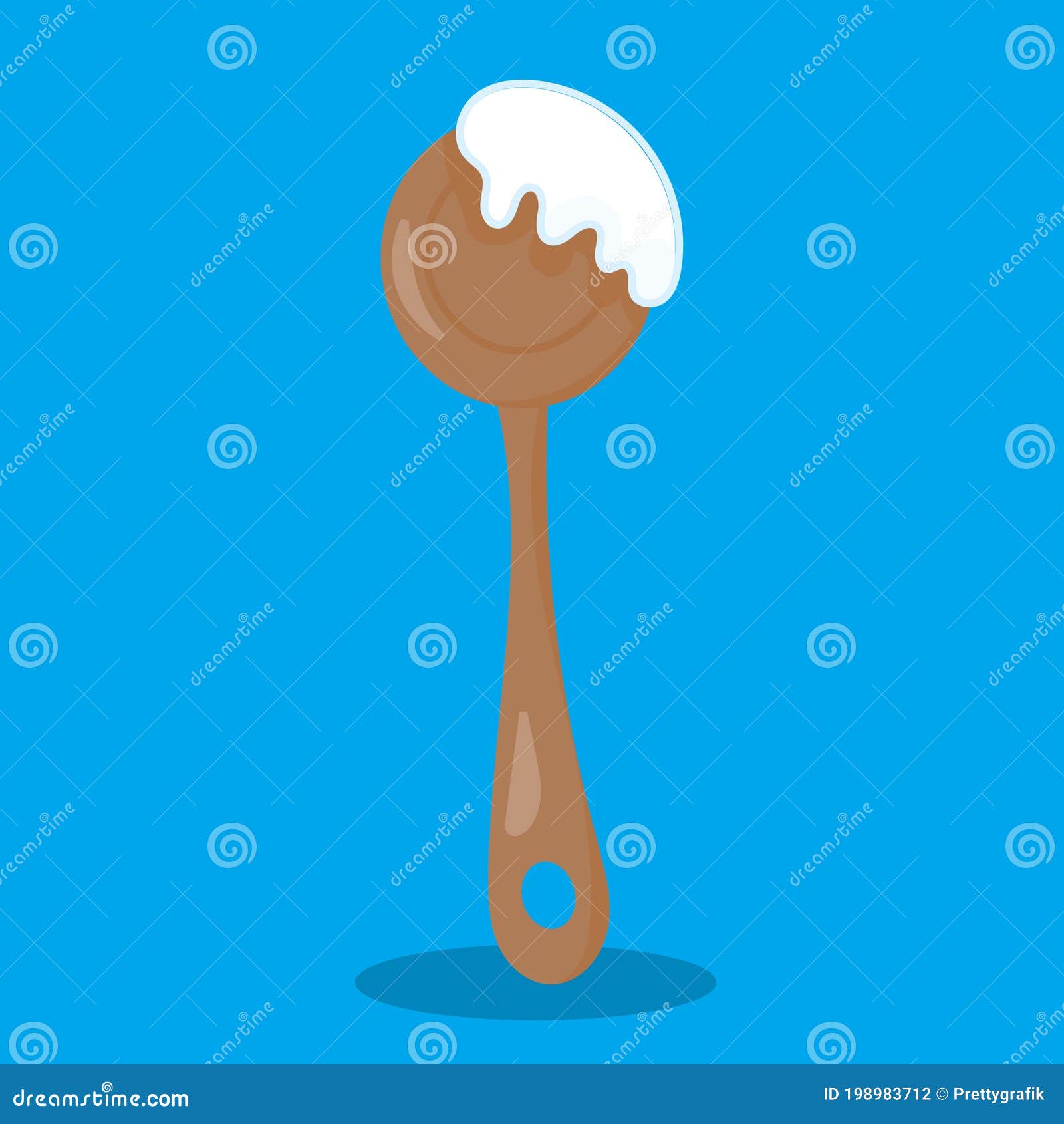 Boy Bakers Spoon 18 stock vector. Illustration of spoon - 198983712