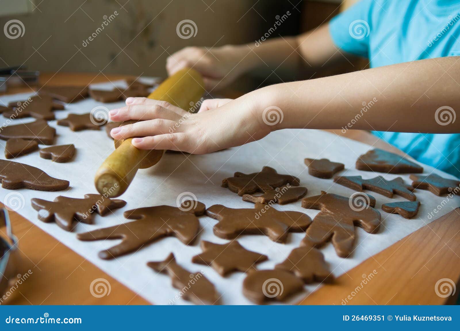 Boy baking cookies stock image. Image of home, preparation - 26469351