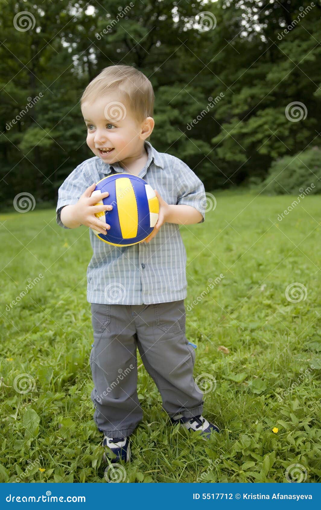 The Boy With A Ball Picture. Image: 5517712
