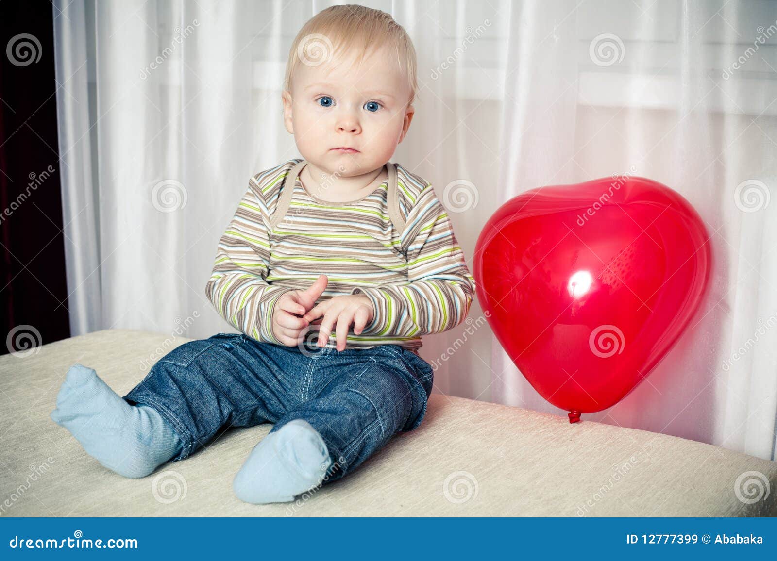 Boy with balloon stock image. Image of cute, people, holiday - 12777399