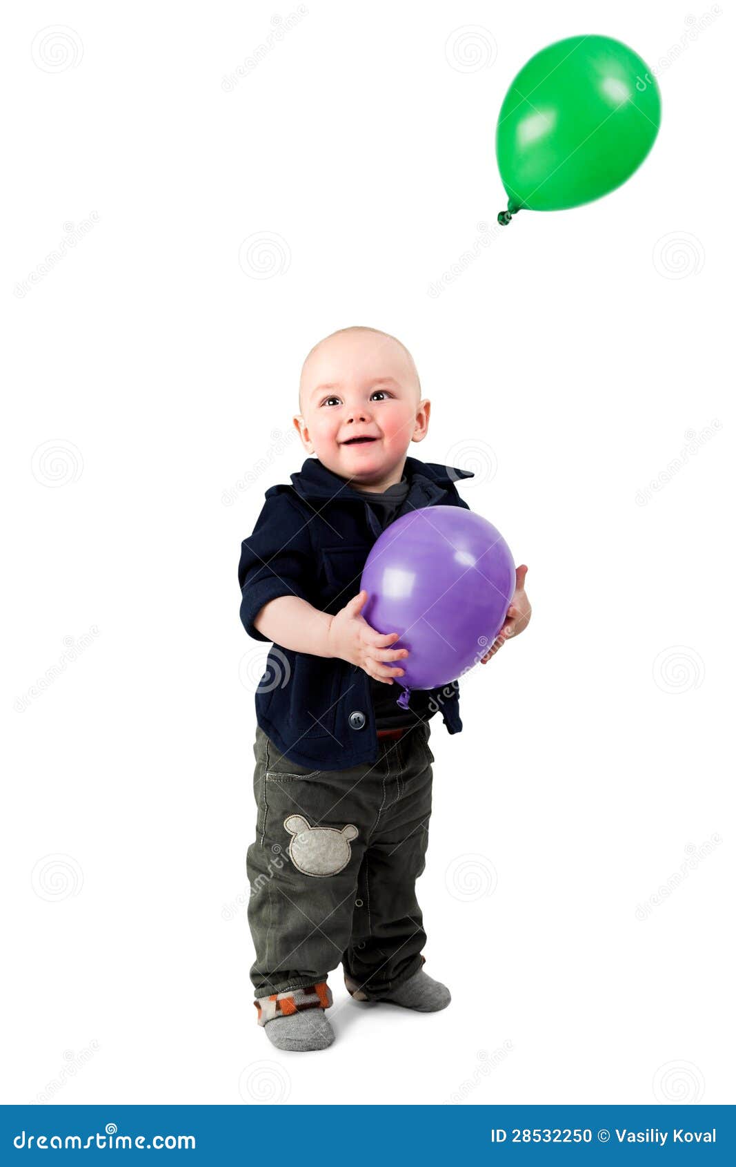 Boy with balloon stock photo. Image of beauty, isolated - 28532250