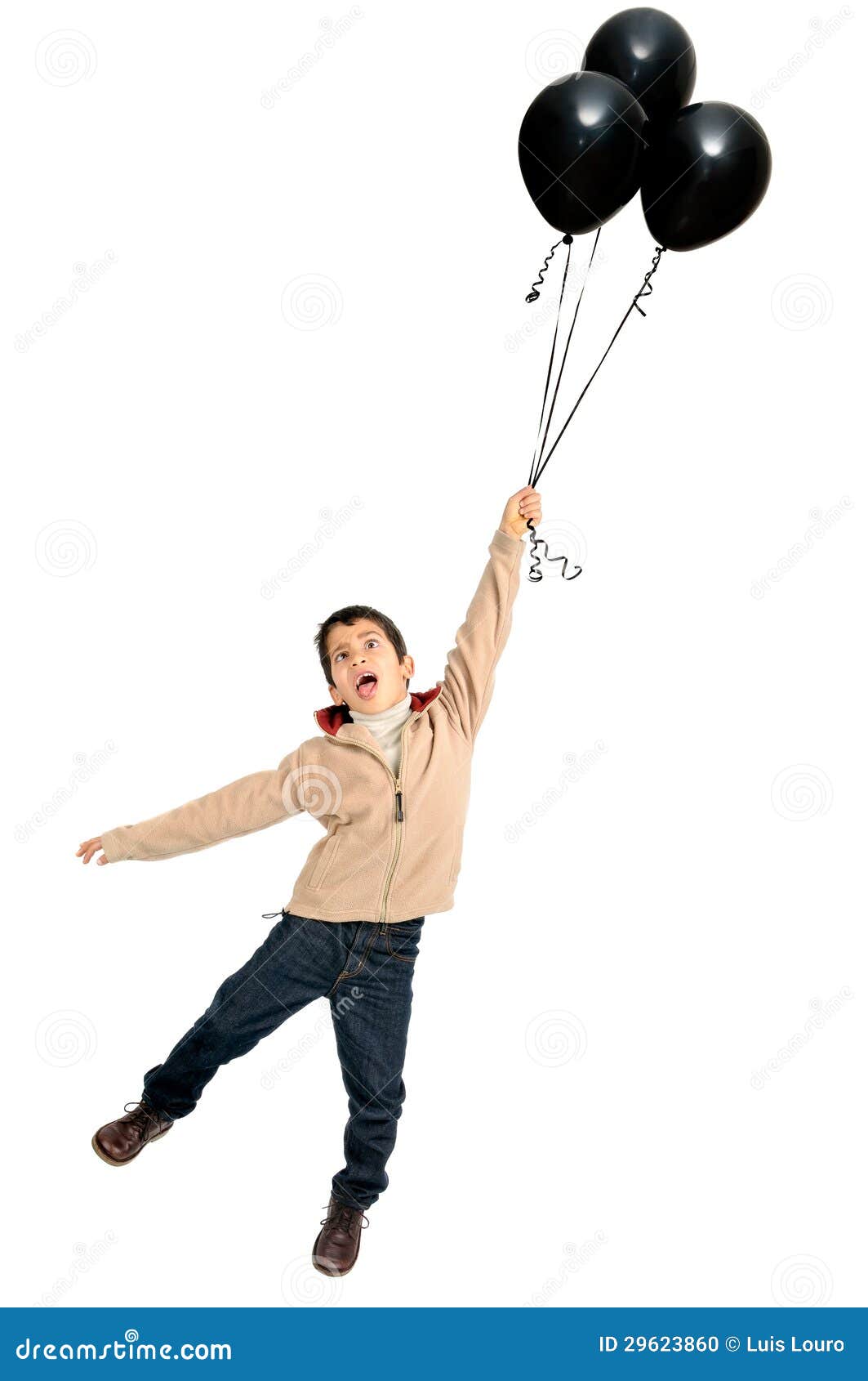 Boy with balloons stock photo. Image of young, lovely - 29623860