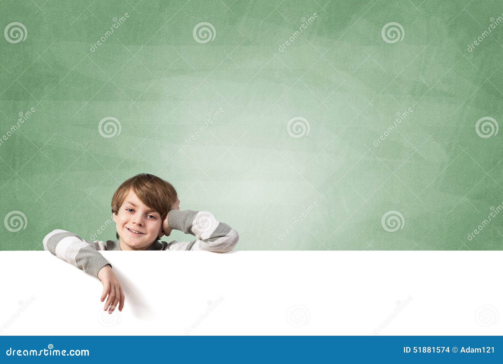 Boy with banner stock photo. Image of billboard, lifestyle - 51881574