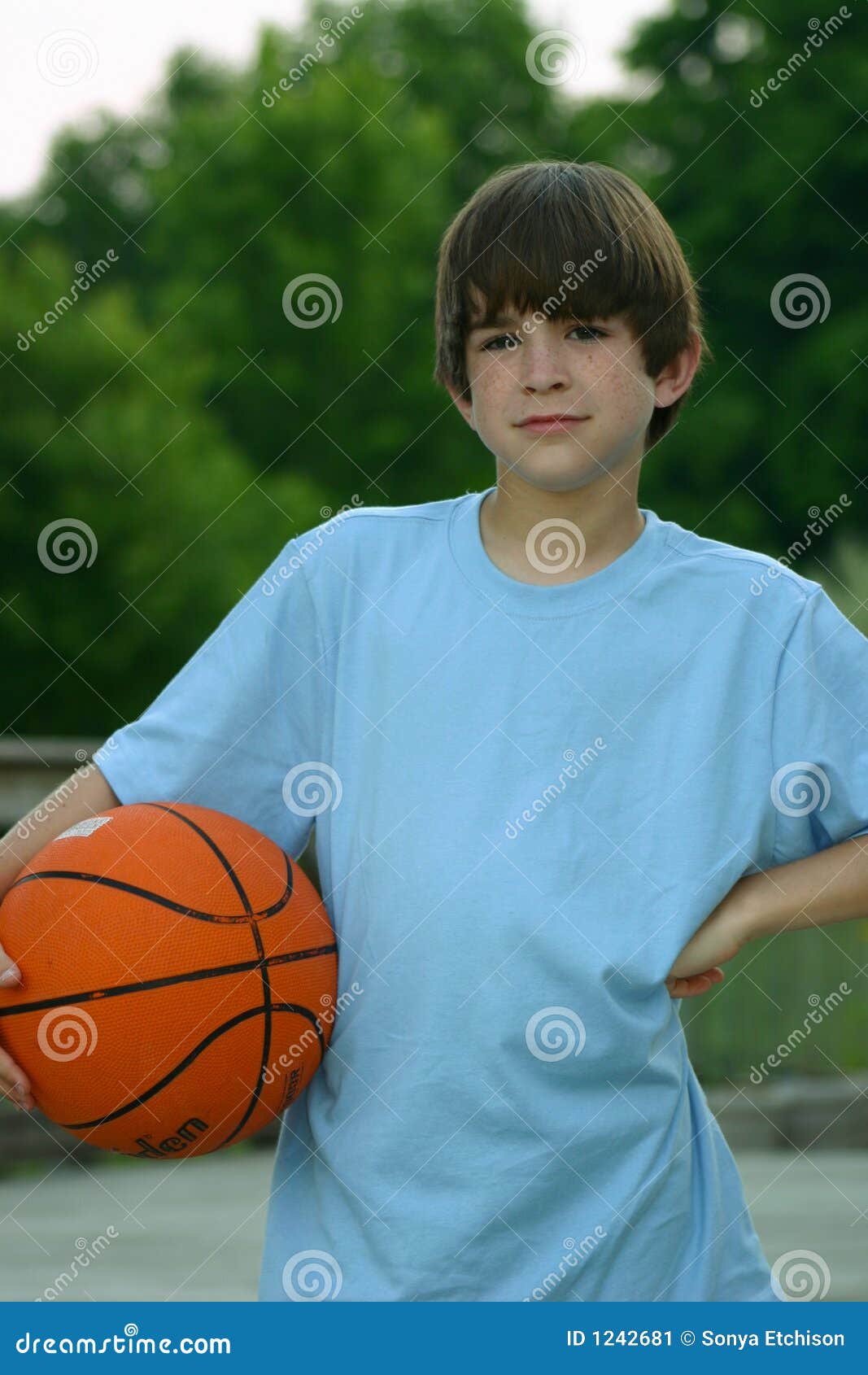 Boy with Basketball stock image. Image of holding, person - 1242681