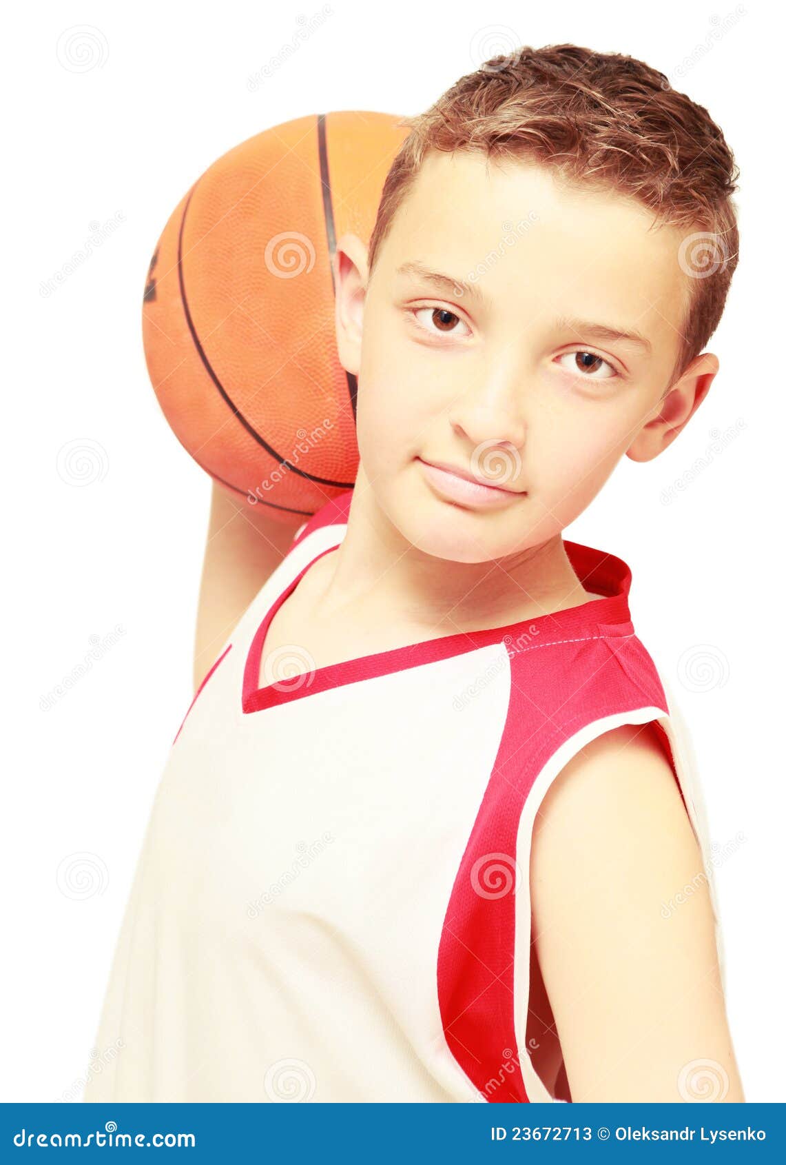 Boy with basketball stock image. Image of teen, action - 23672713