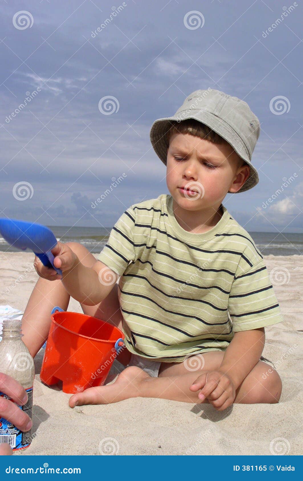 Boy at the Beach stock image. Image of enjoyable, coloul - 381165