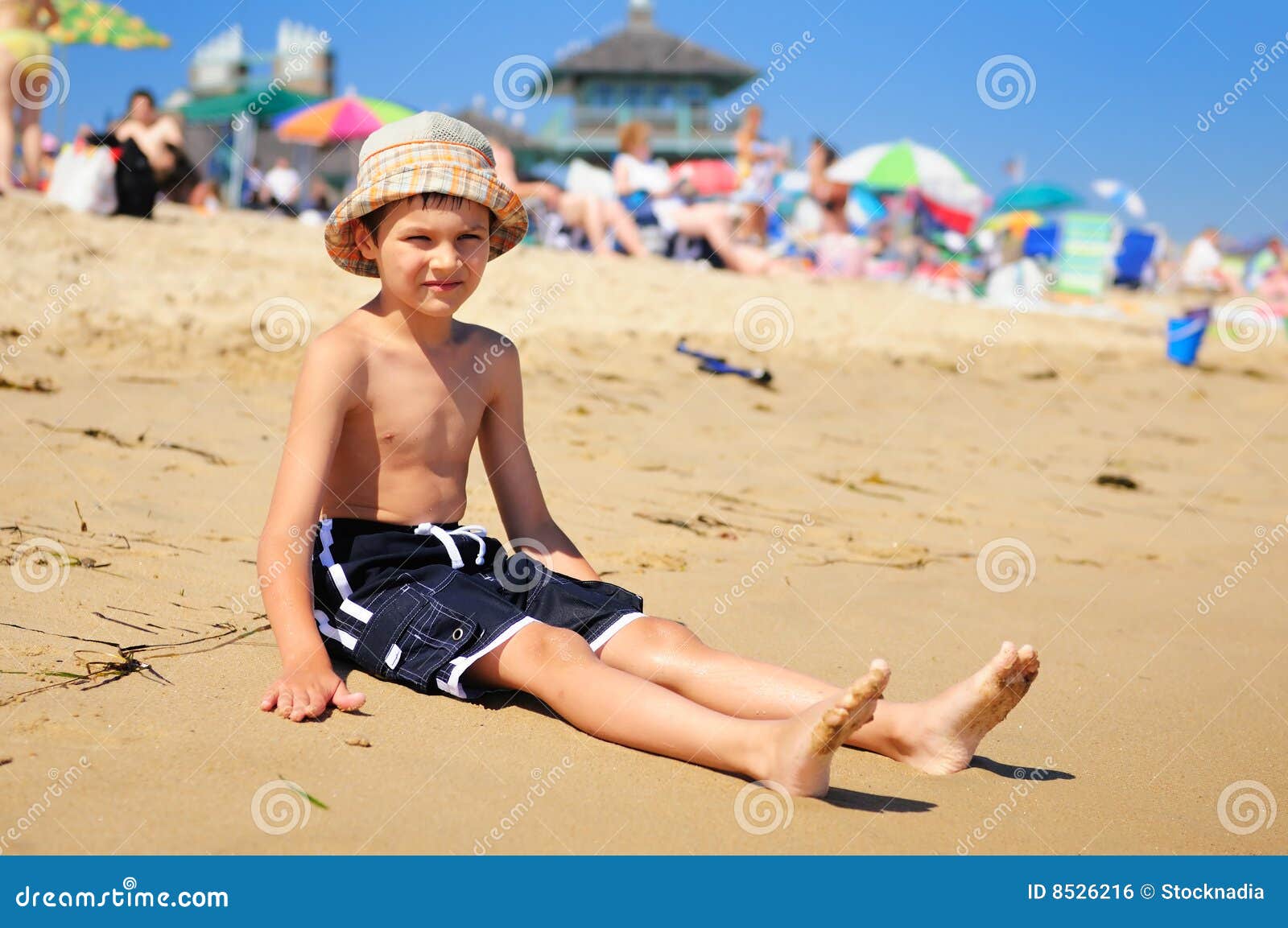 Boy on the beach stock photo. Image of outdoors, human - 8526216