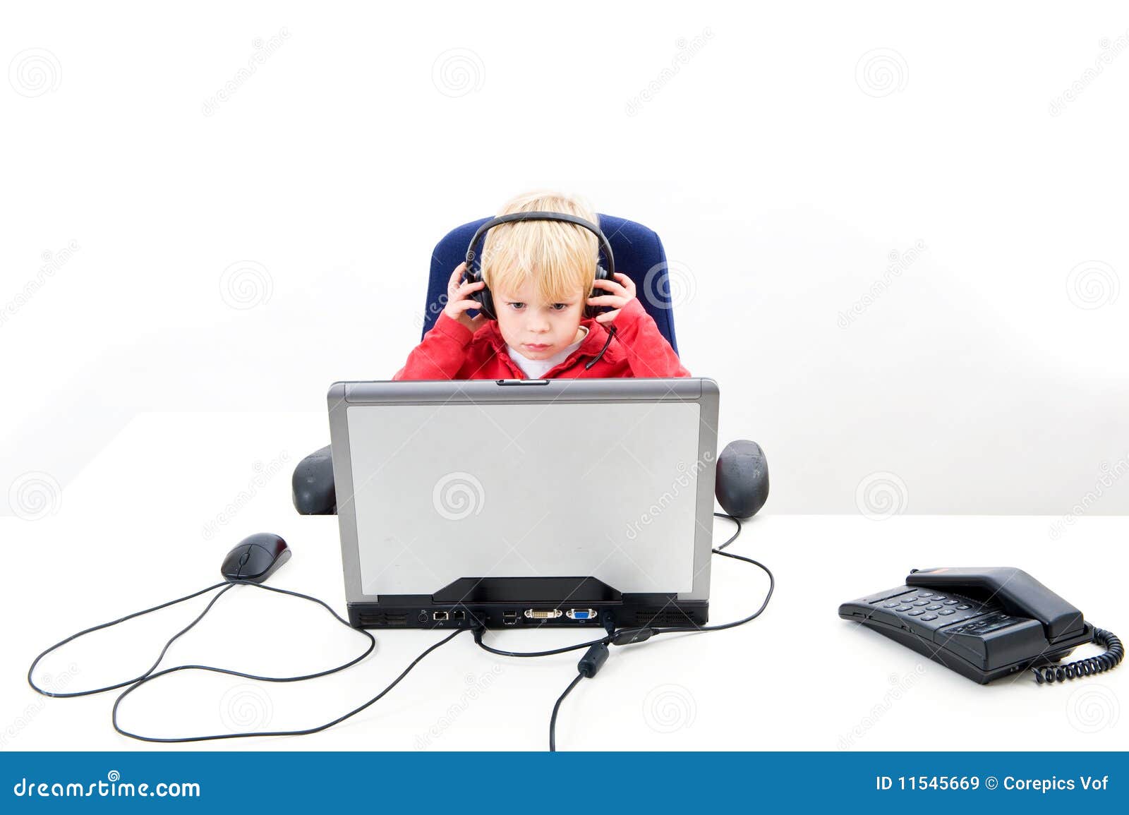 Boy behind a laptop stock image. Image of close, enjoyment - 11545669