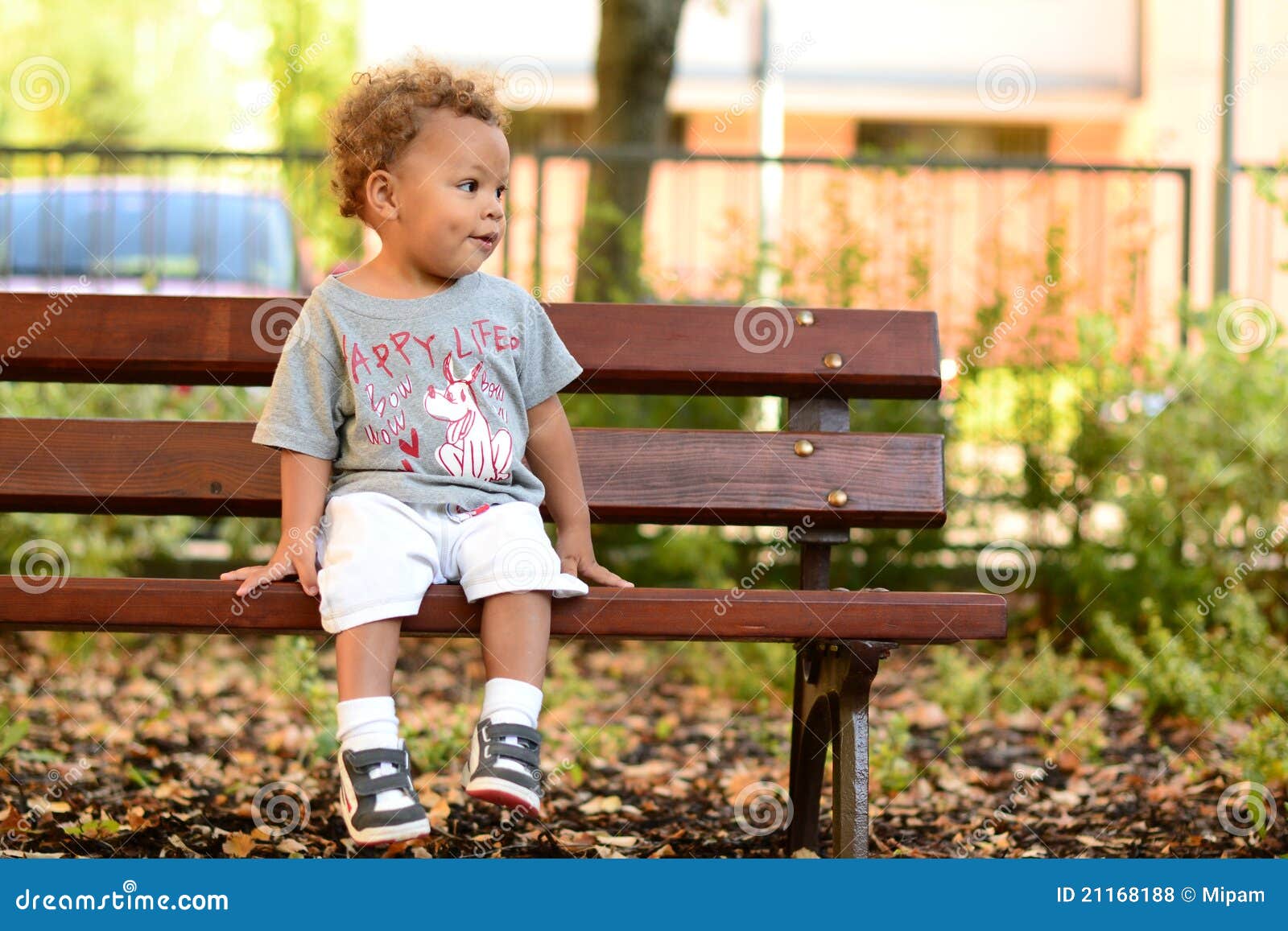 Boy on bench waiting stock photo. Image of baby, wait - 21168188