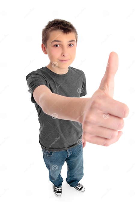 Boy big hand thunbs up stock image. Image of comical - 10843407