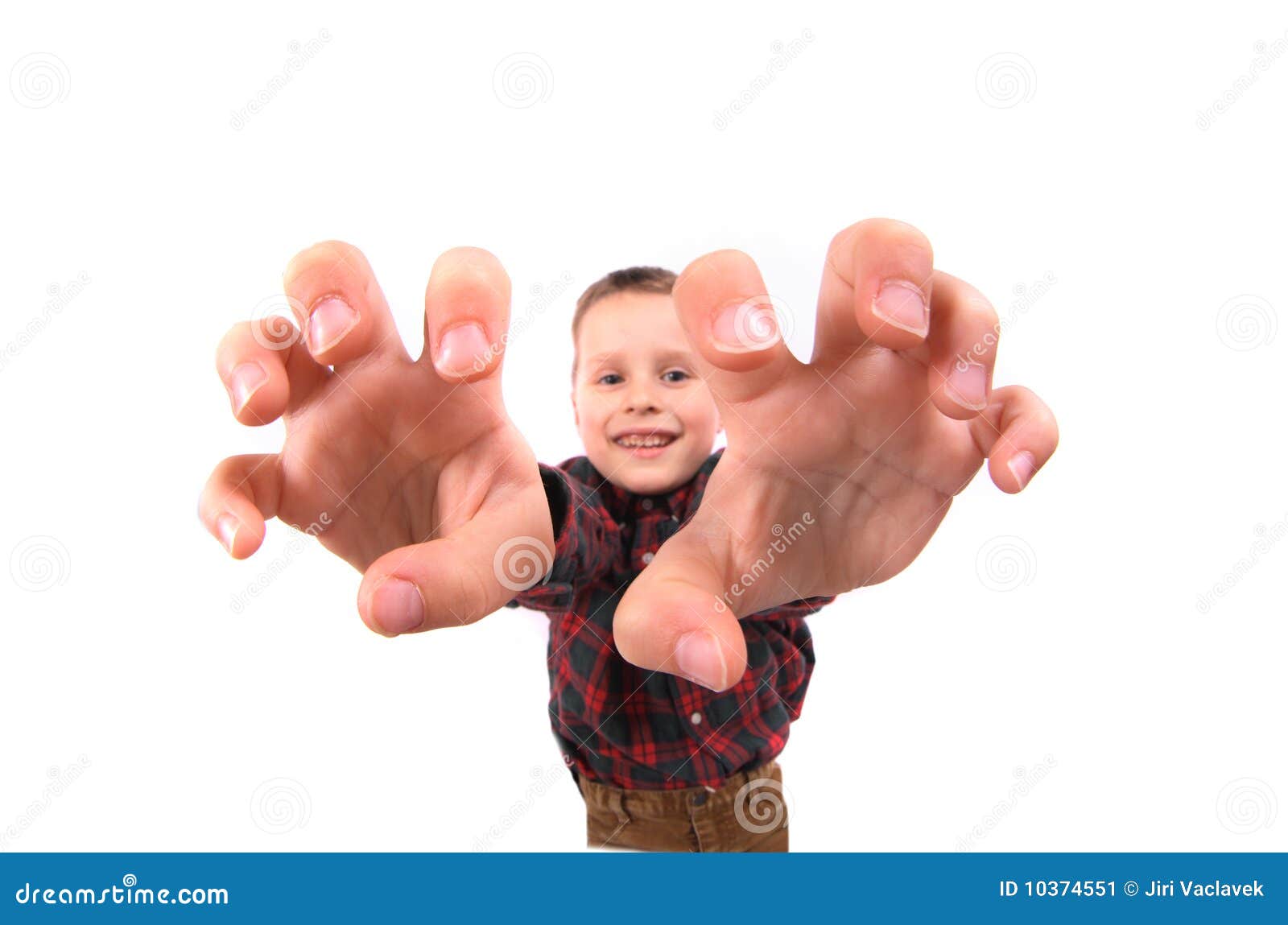 Boy and big hands stock image. Image of energy, happy - 10374551