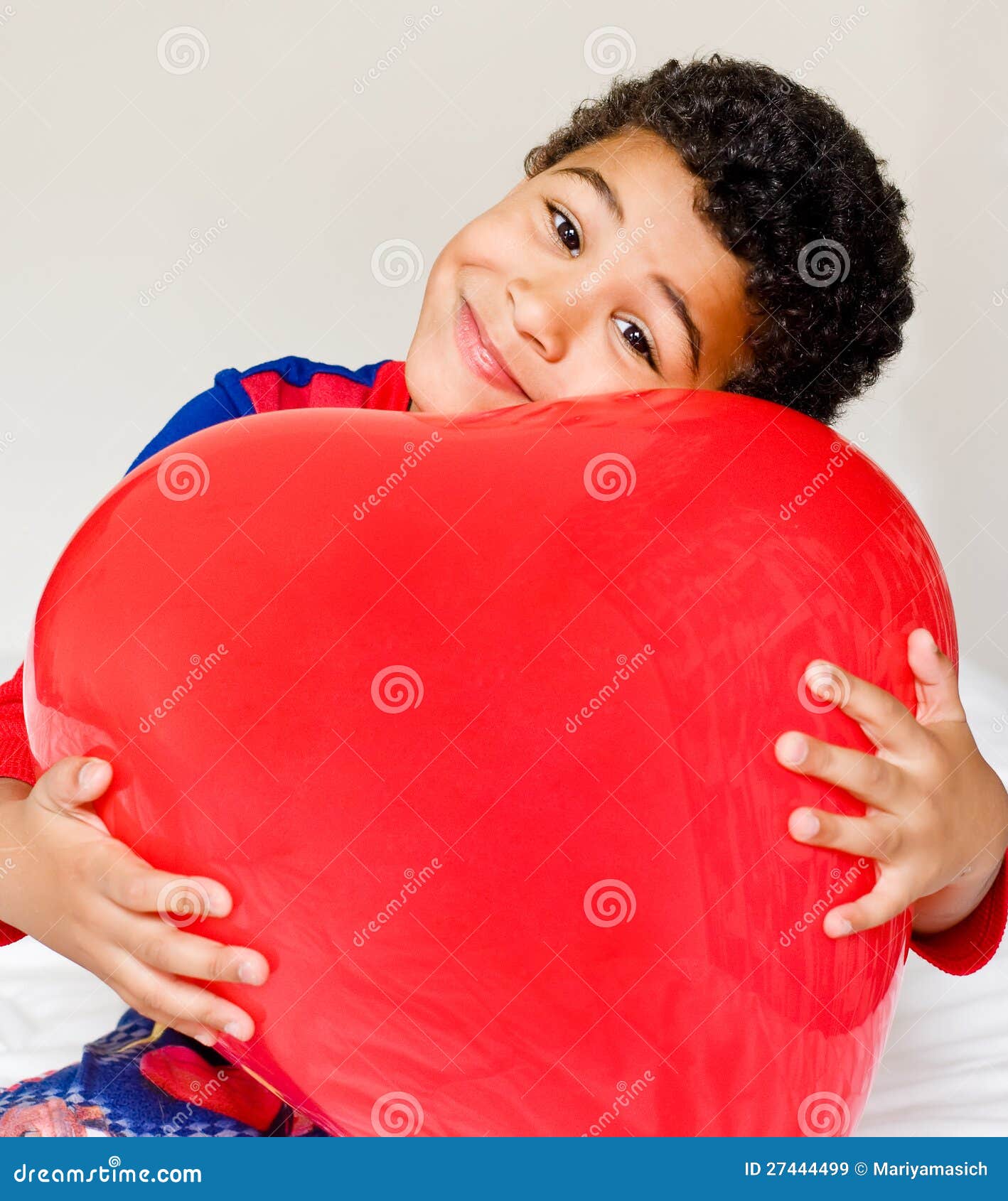 Boy and big heart stock image. Image of hand, happy, mood - 27444499